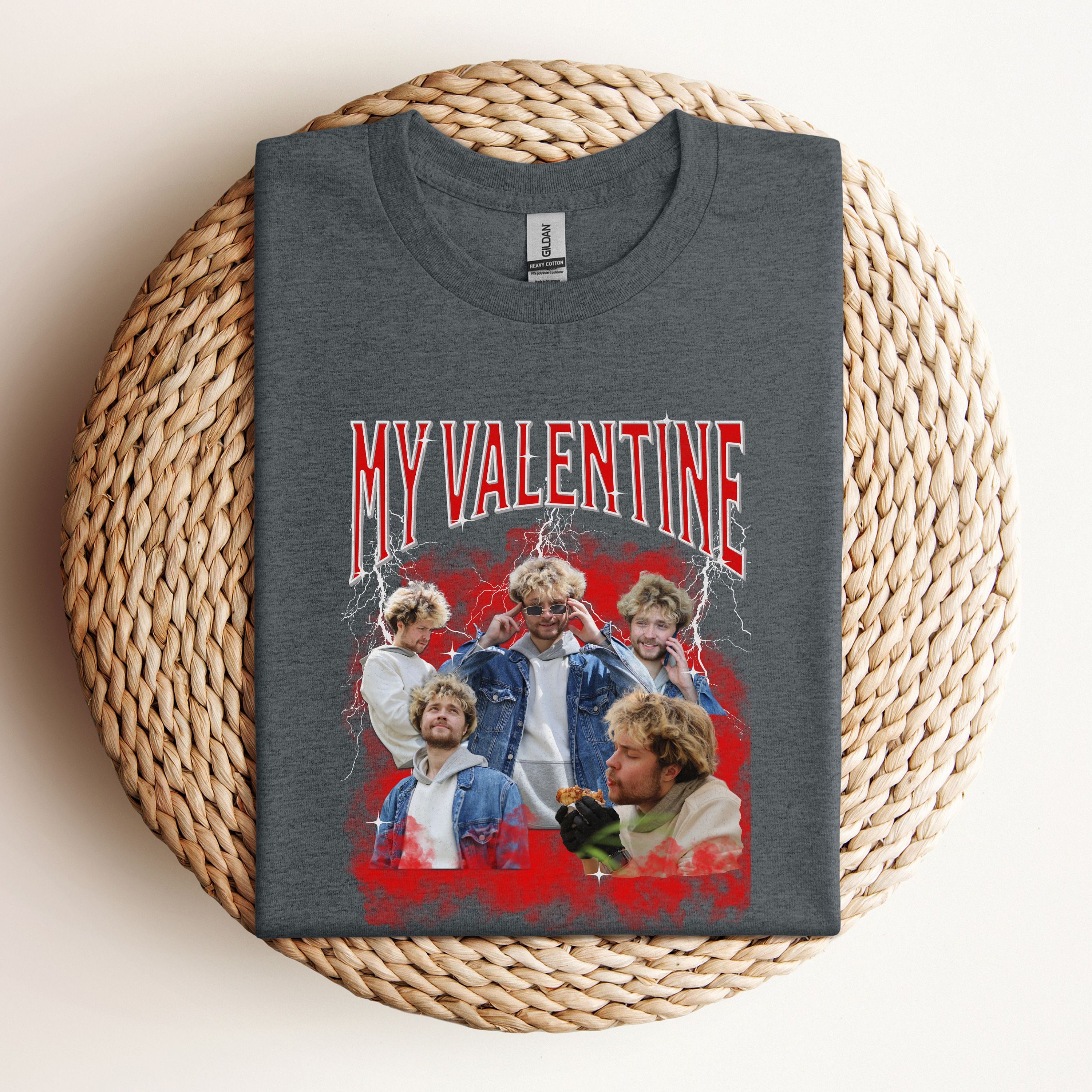 Custom Graphic Rap Tee, Custom Photo Shirt, Custom Valentines Day Shirt ...