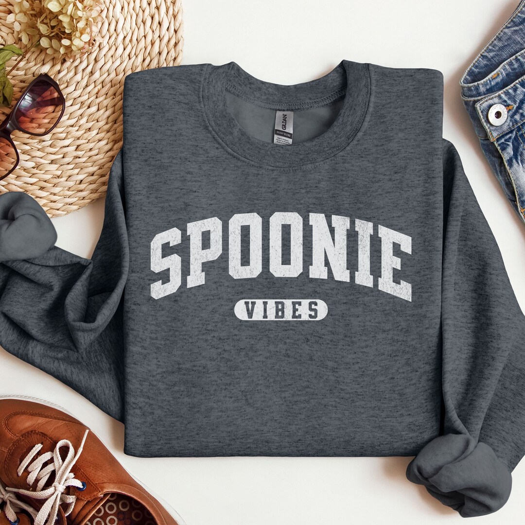 Spoonie Sweatshirt, Spoon Theory Sweater, Chronic Illness Sweatshirt ...