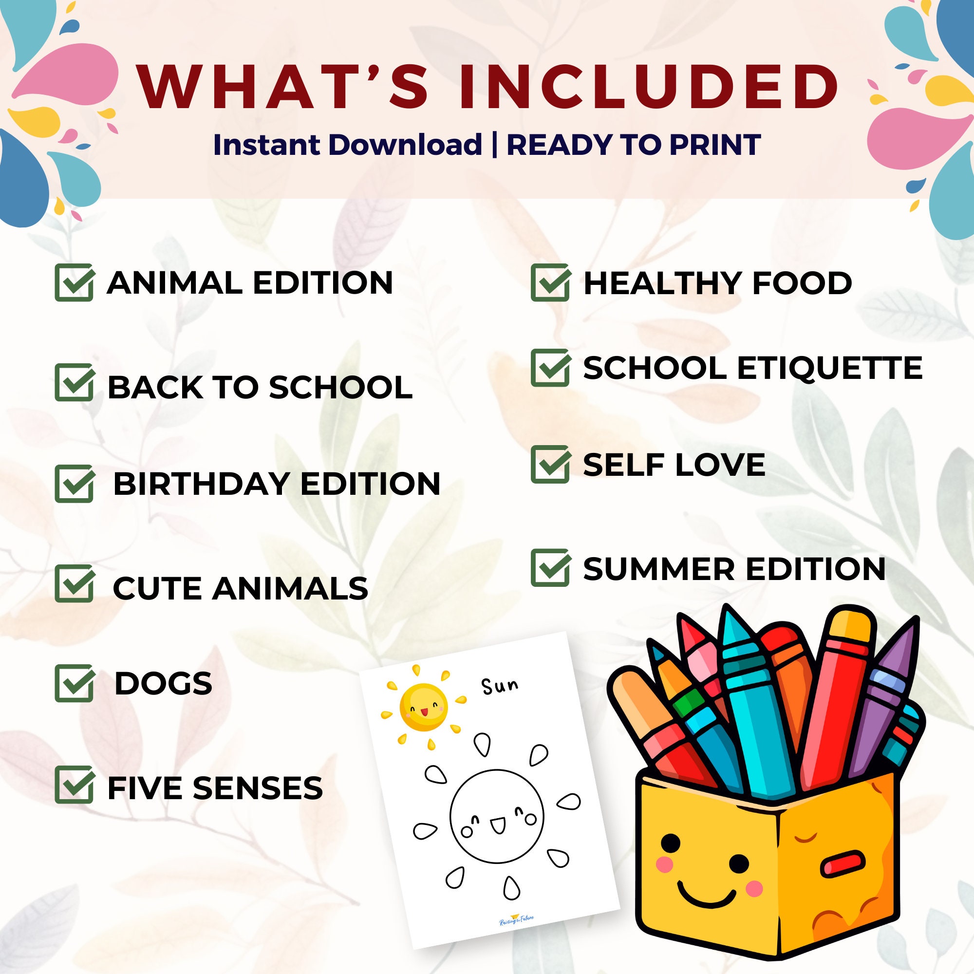 Printable Coloring Books | Coloring Pages | 422 Pages | 10 Categories ...