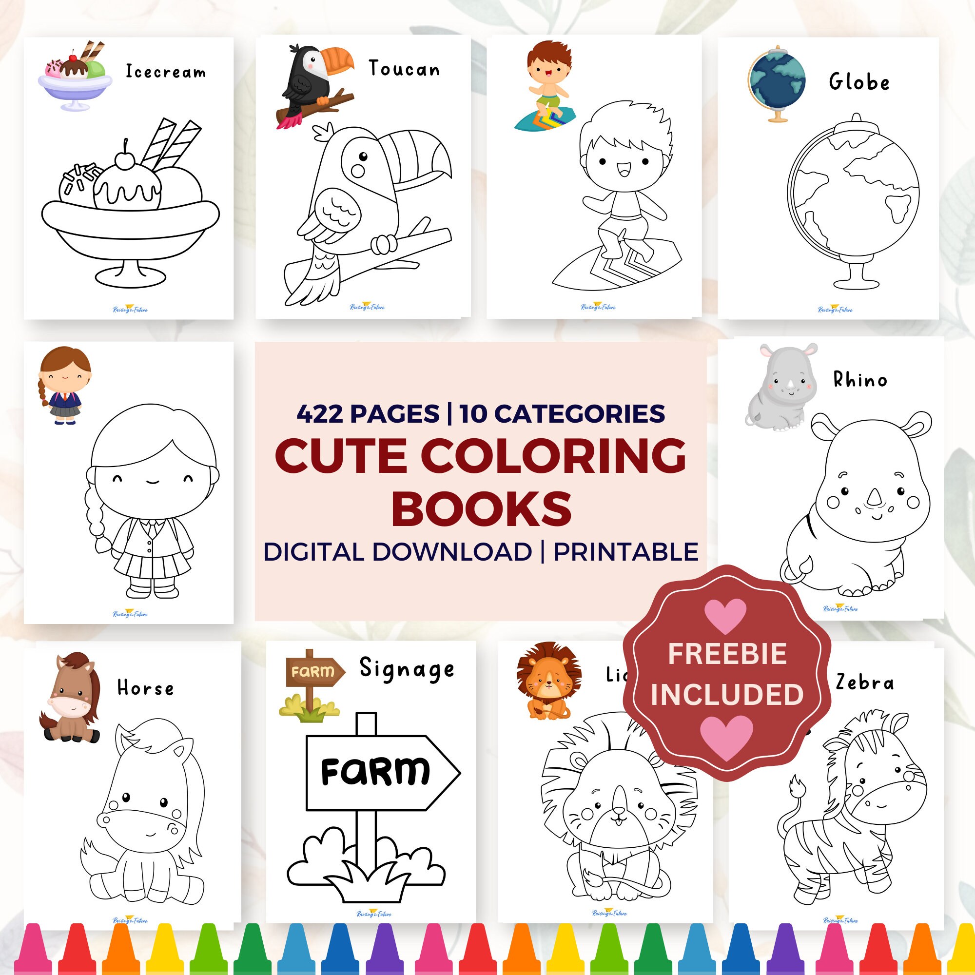 Printable Coloring Books | Coloring Pages | 422 Pages | 10 Categories ...