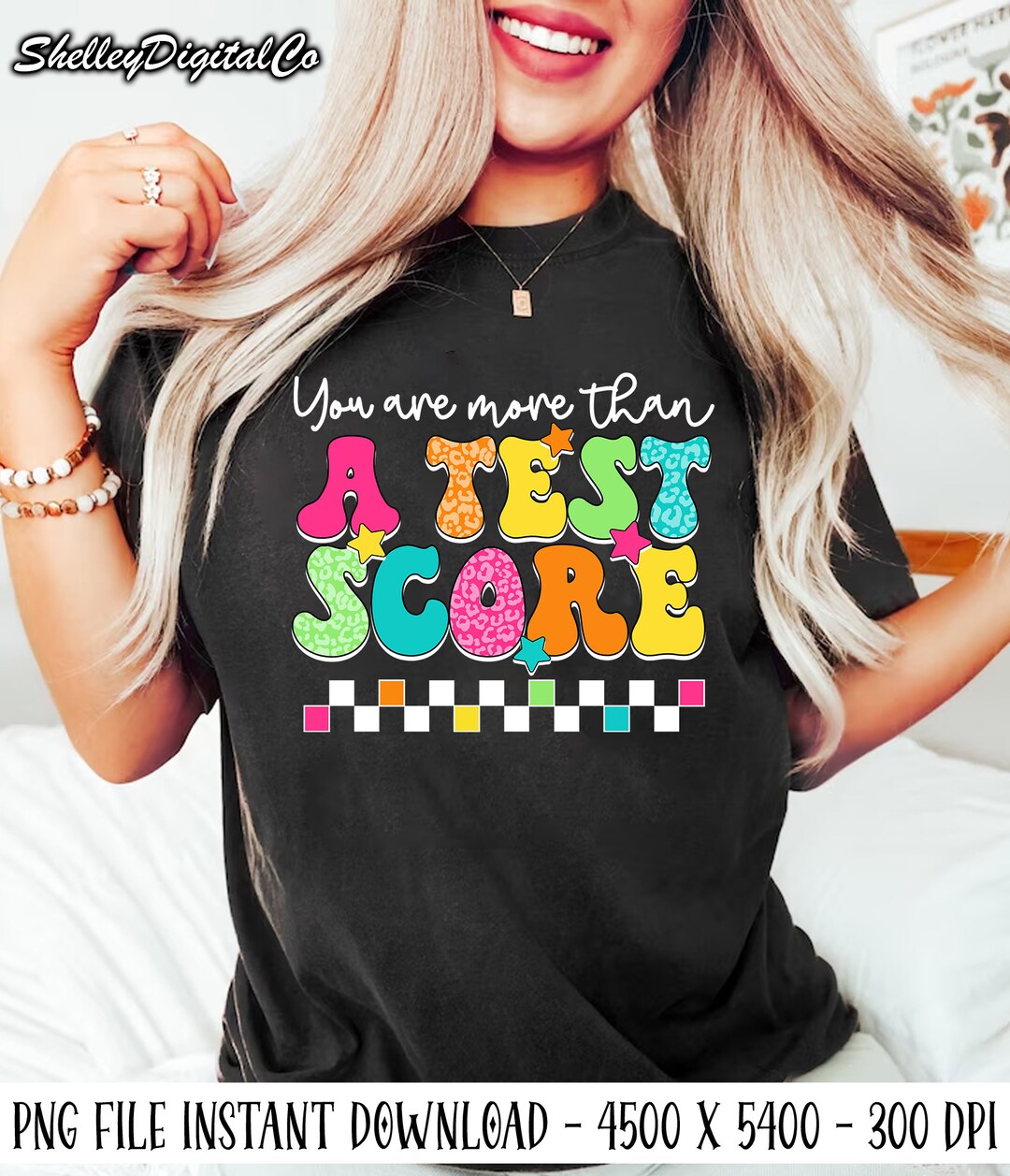 You Are More Than A Test Score Png Testing Day Png Teacher - Etsy