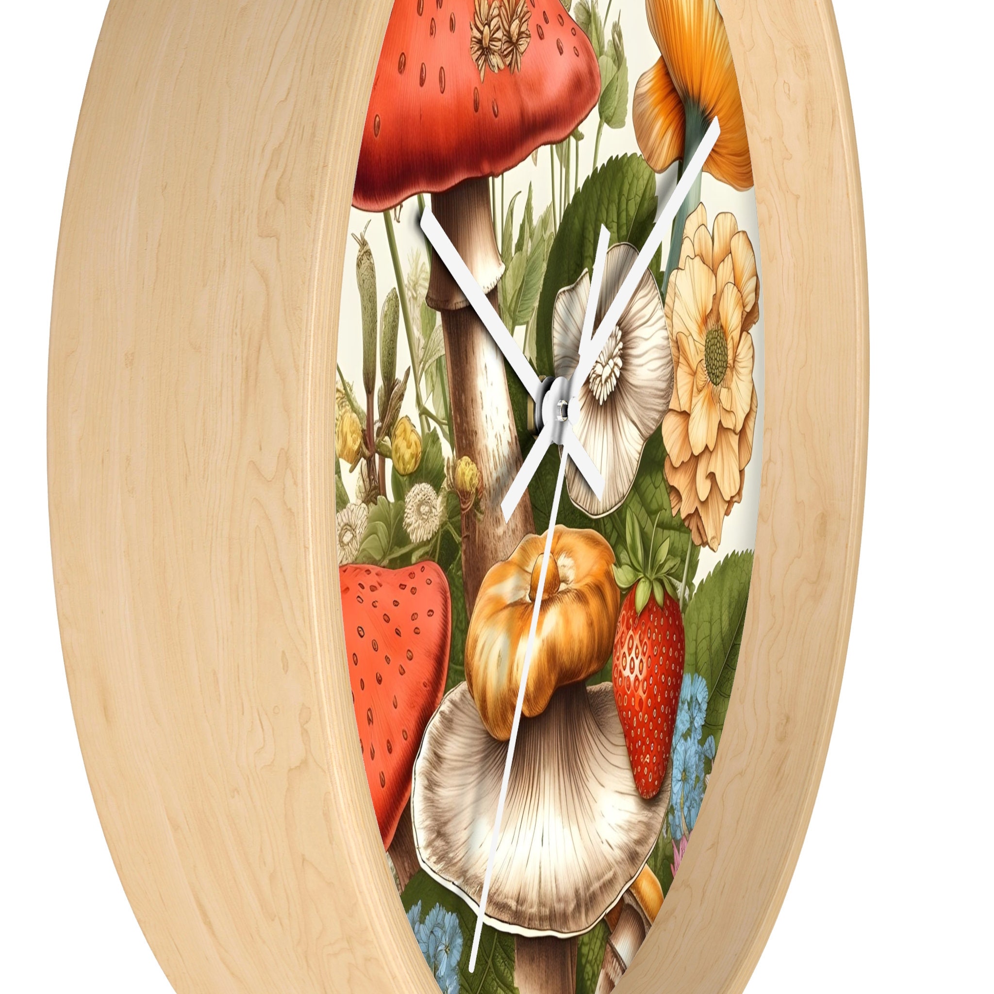 Cottagecore Wall Clock, Cute Clock, Cottage Core Decor, Strawberry ...