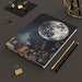 Moon Hard Cover Journal, Dream Journal, Manifestation Journal, Floral ...
