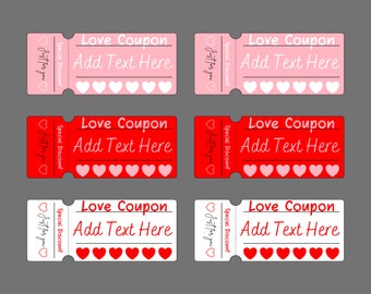 Customizable, Digital, Love Coupon for Valentine's Day, Valentine's Day ...