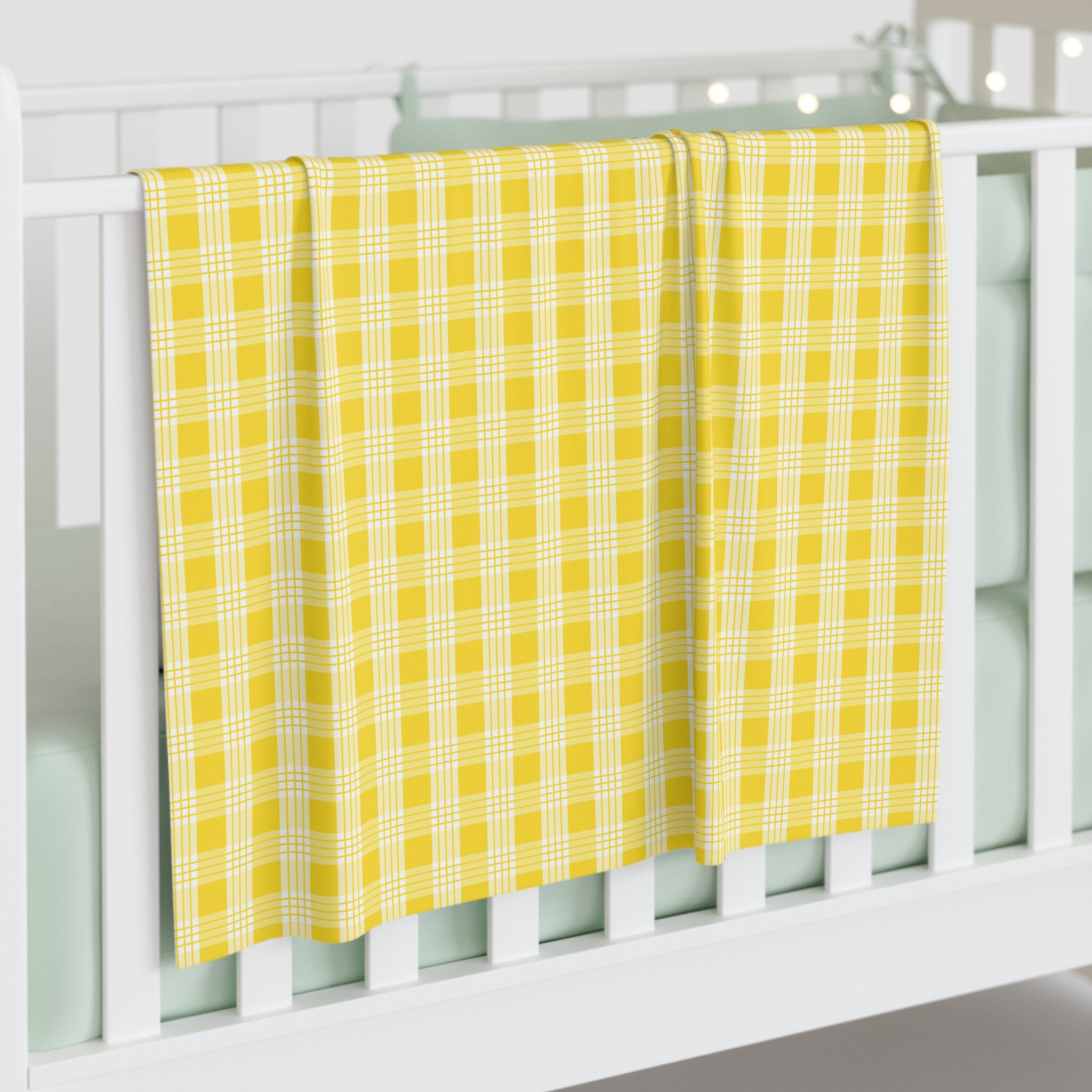 Yellow Palaka Baby Swaddle Blanket / Hawaiian Pride / New Baby / Baby ...