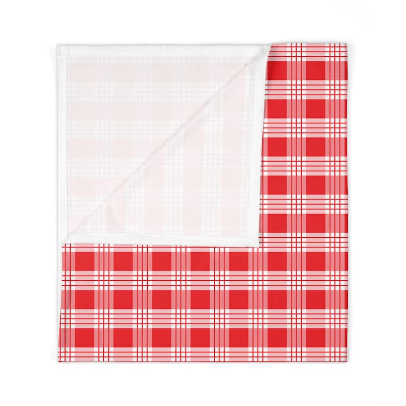 Red Palaka Baby Swaddle Blanket / New Baby / Baby Shower Gift / Nursery ...