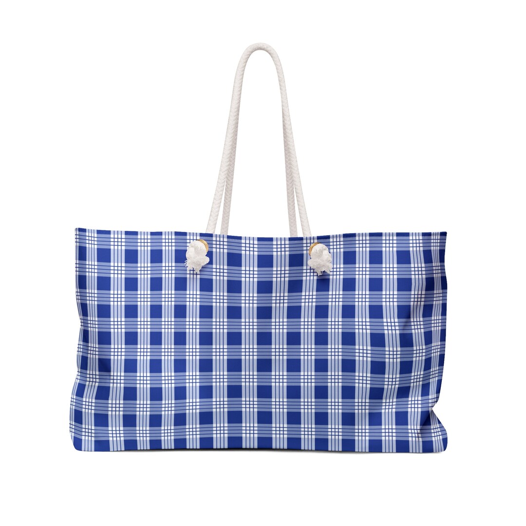 Blue Palaka Weekender Bag - Etsy