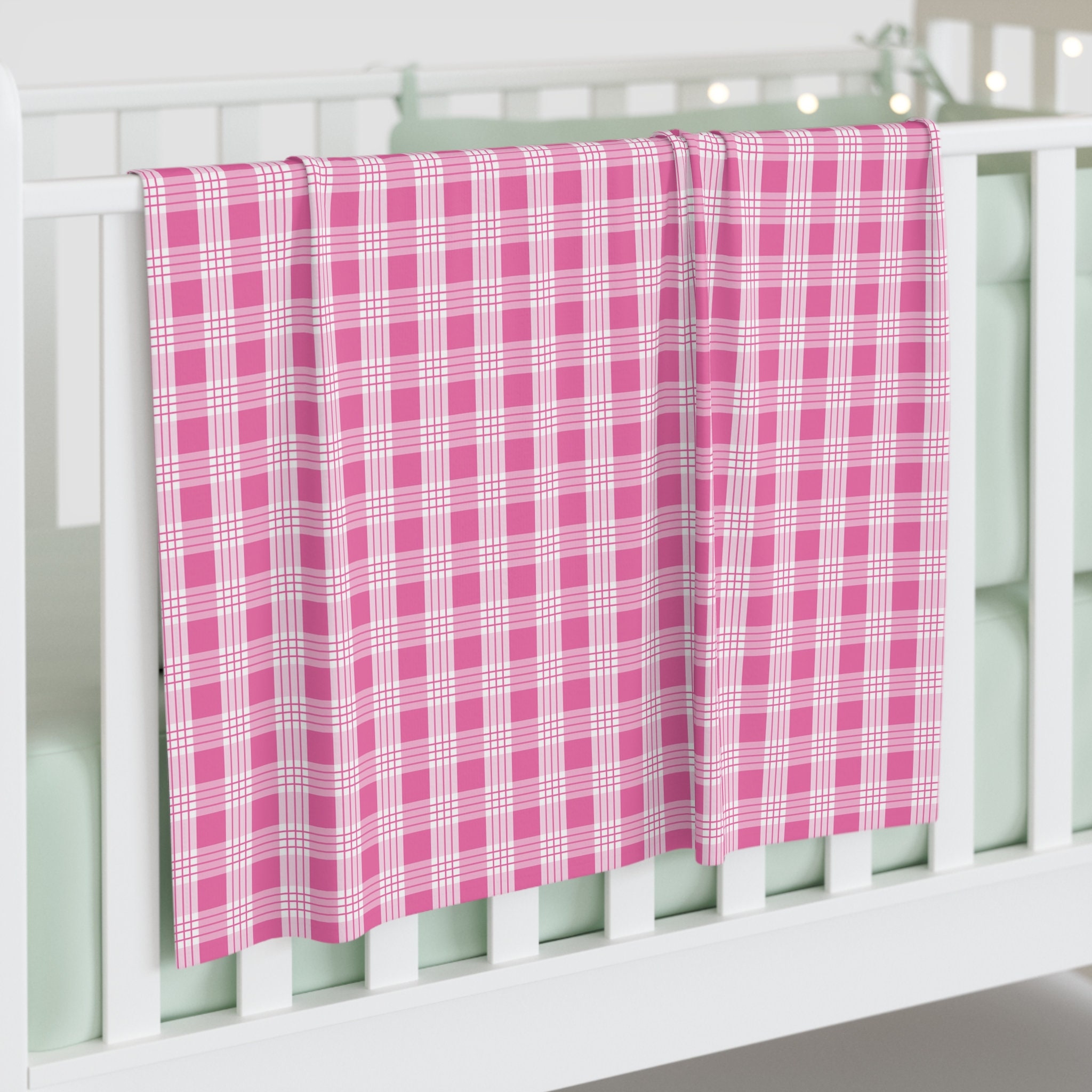 Pink Palaka Baby Swaddle Blanket / New Baby / Baby Shower Gift ...