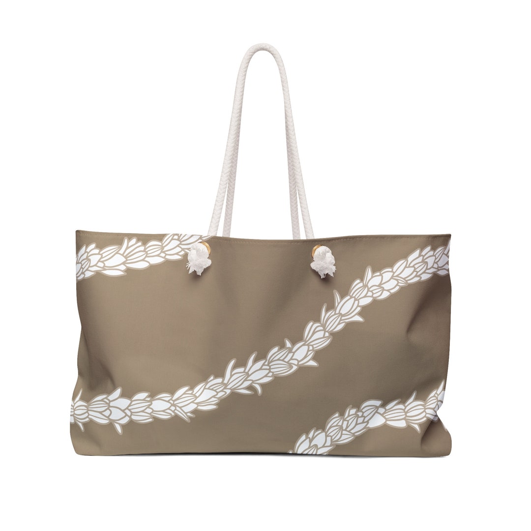 Light Brown Lei Pikake Weekender Bag - Etsy