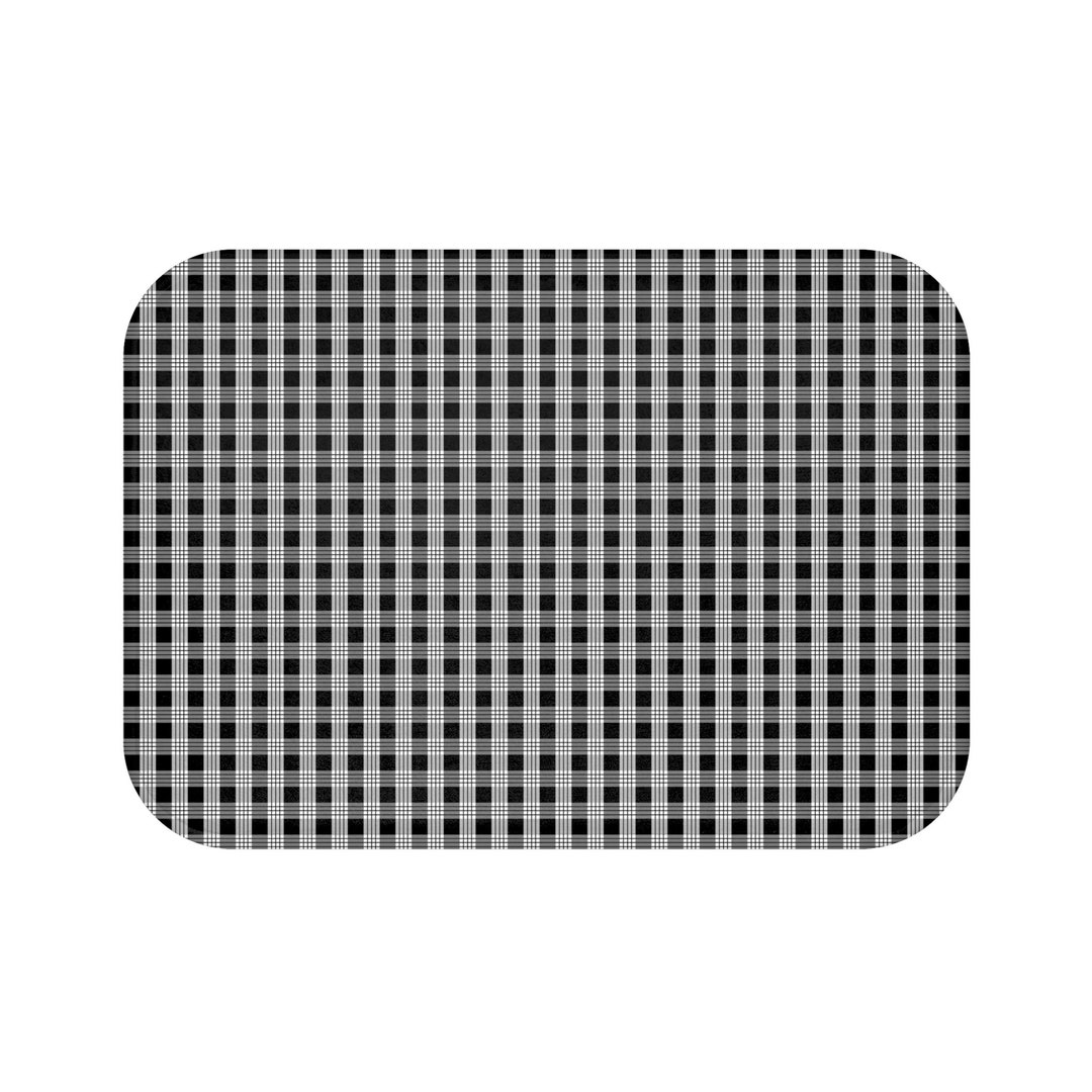 Black Palaka Bath Mat / Hawaiian Bathroom Decor / Memory Foam / Anti ...