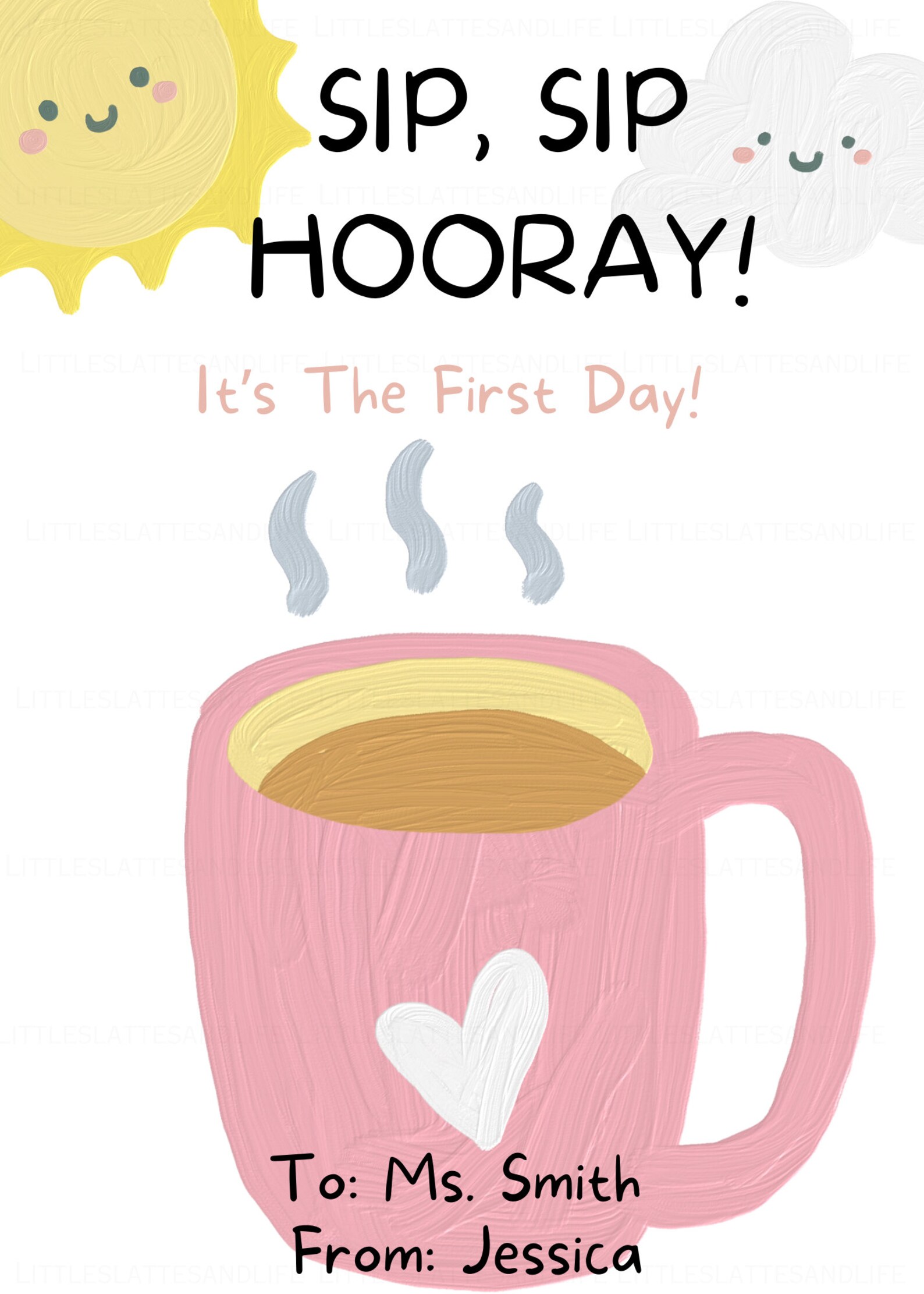 EDITABLE Printable Instant Download First Day of School Gift Card ...
