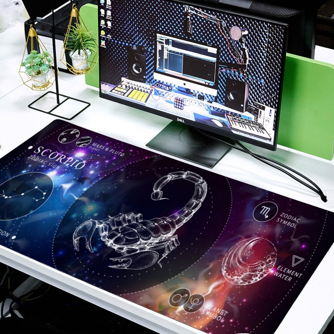 Scorpio Zodiac Desk Mat, Constellation Workspace Décor, Astrology ...