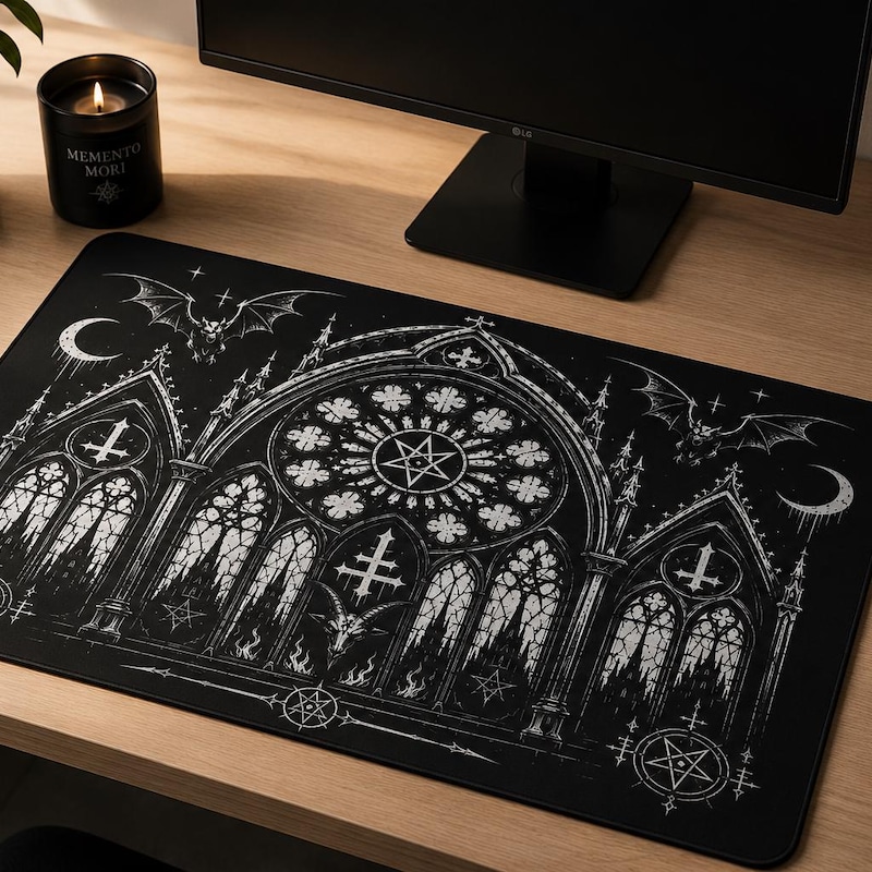 Desk Mat Satanic - Etsy