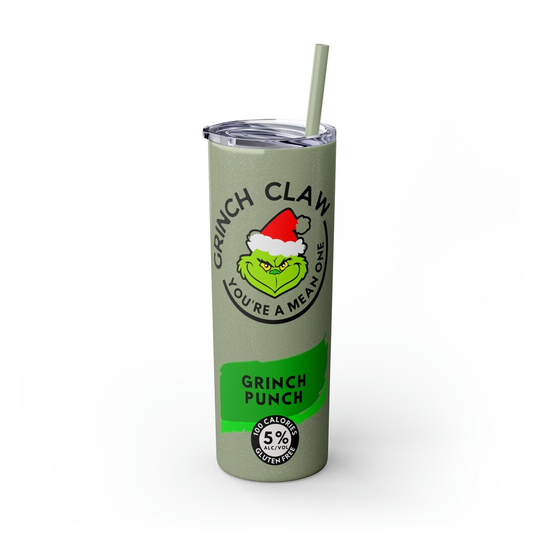 Grinchclaw Wrap 20oz With Straw White Claw Inspired - Etsy