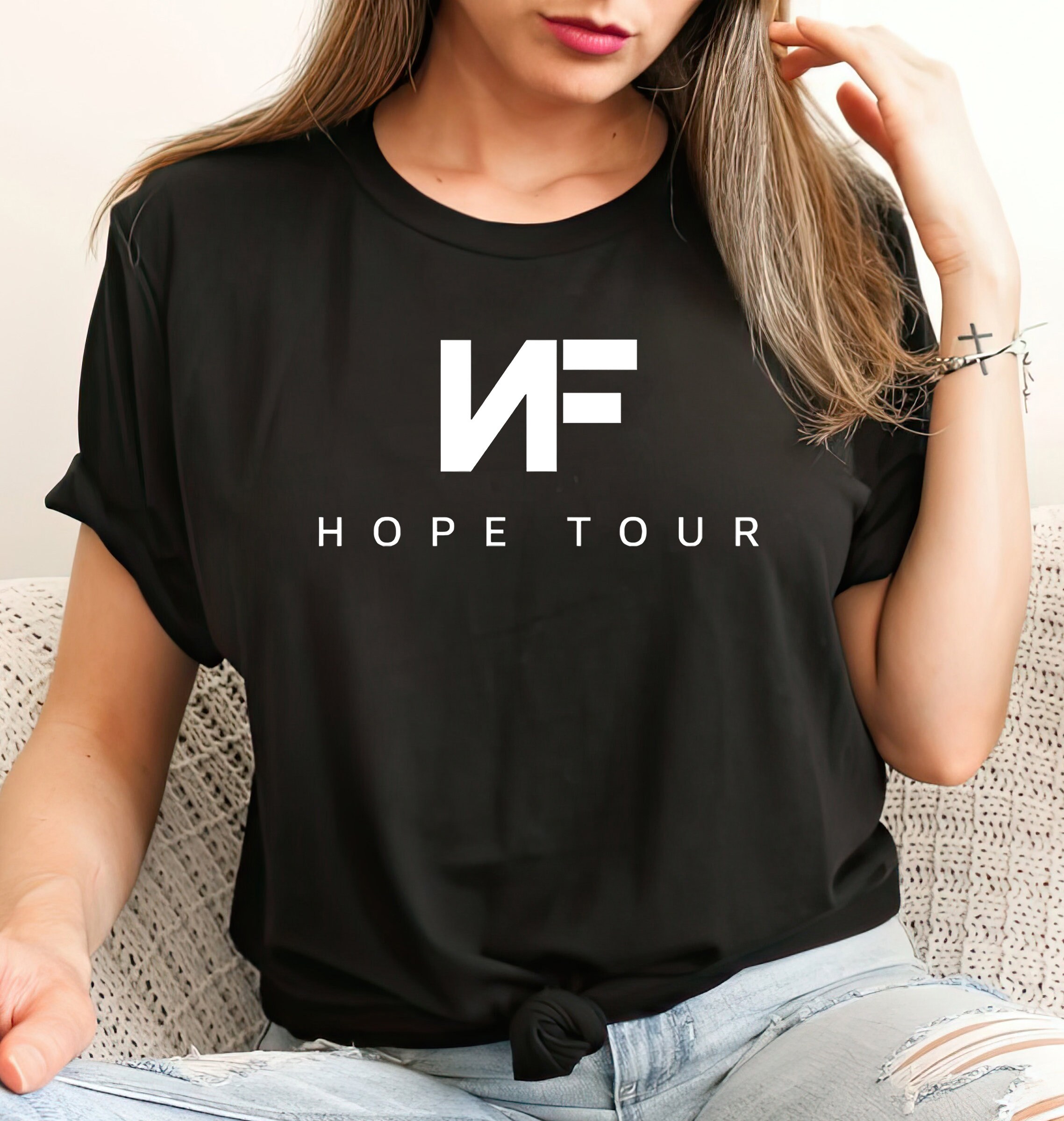 NF Rapper Tour 2023, Hope Album, NF Hope, NF Tour, 90er Jahre Bootleg Zweiseitiges T-Shirt ...