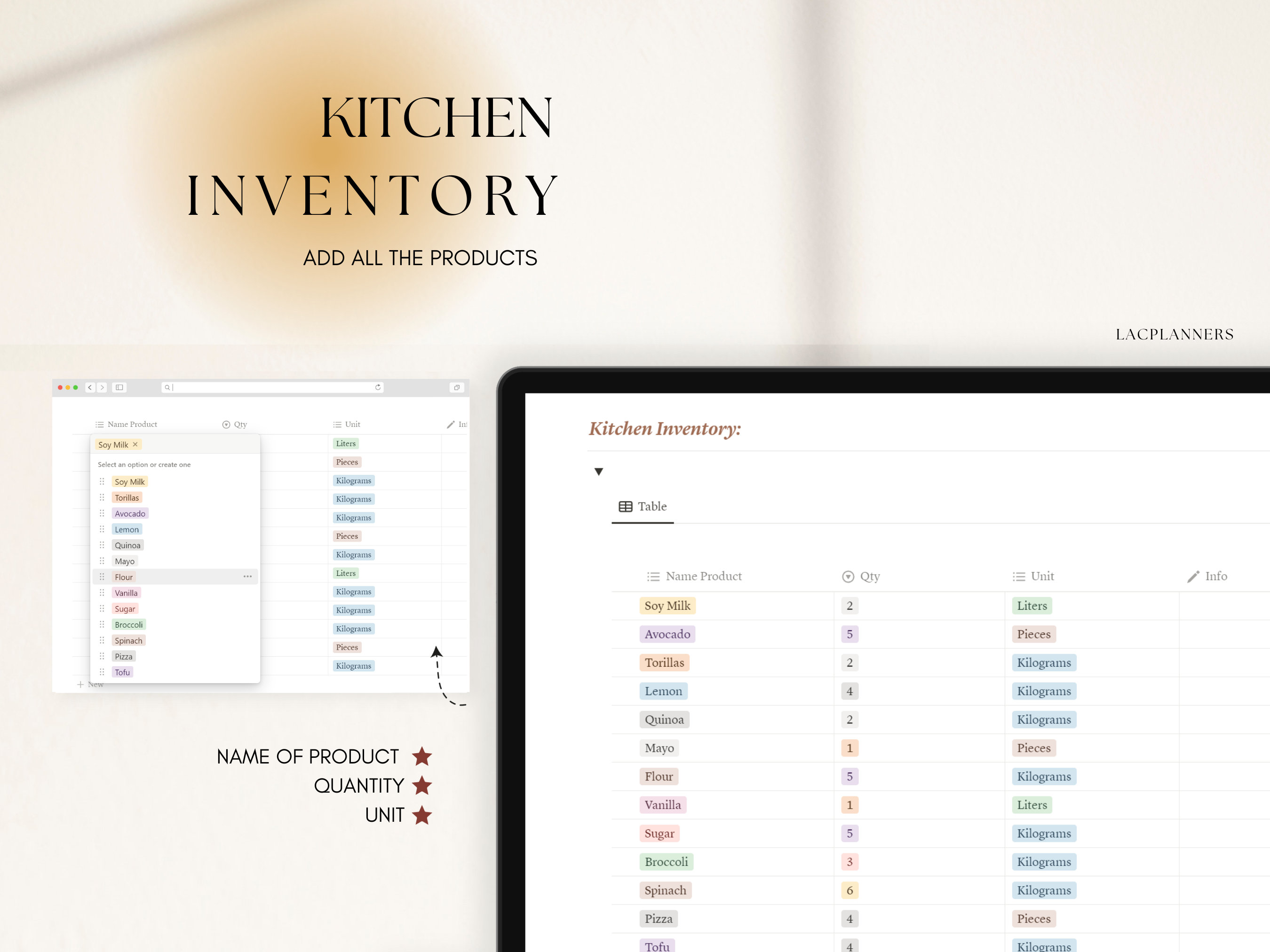 Meal Planner Notion Template, Recipe Book, Kitchen Manager, Grocery ...
