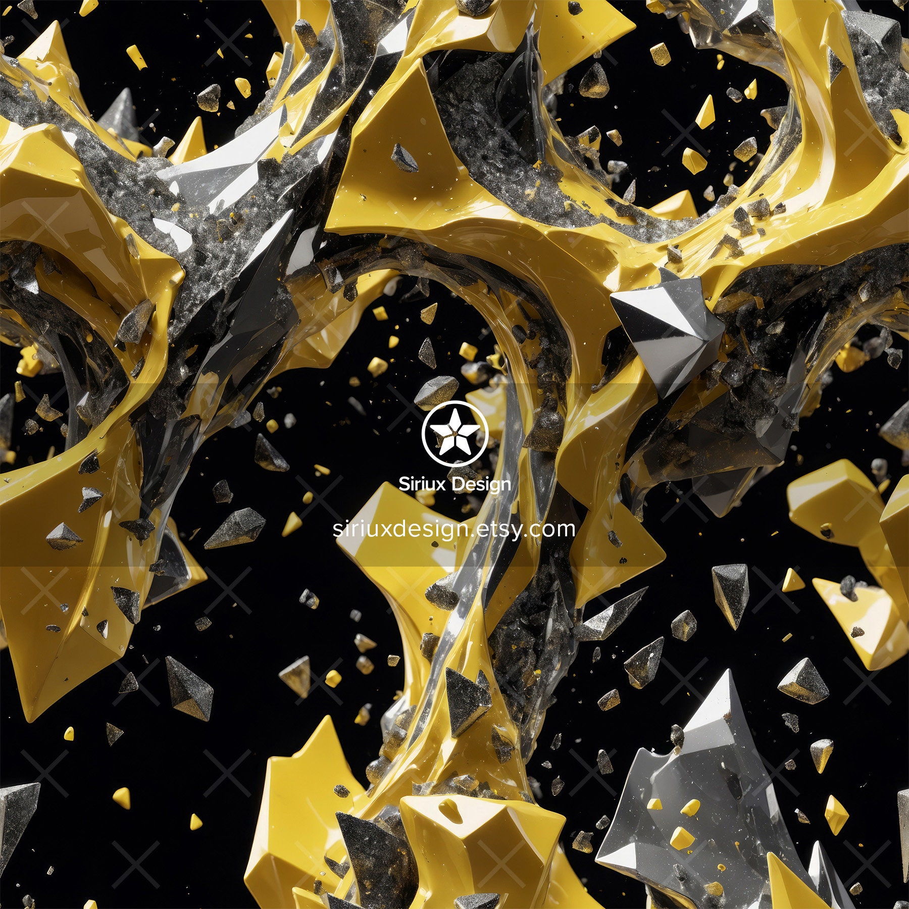 Dynamic Shard Background Image Asset Set 2, Pink Yellow Red, Seamless ...