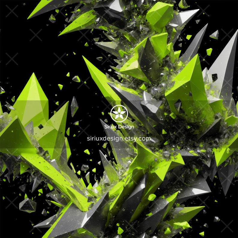 Dynamic Shard Background Image Asset Set 1, Tangerine Lime Purple ...