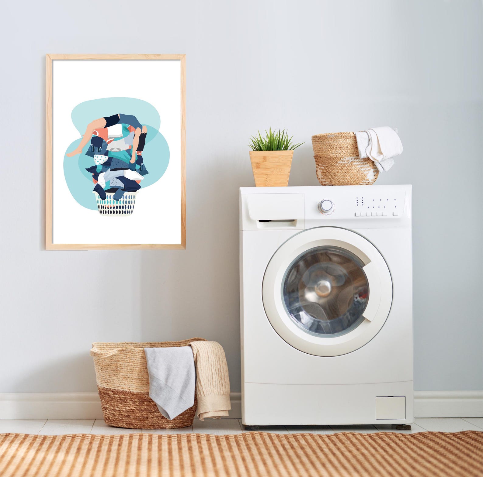 Laundry Room Wall Art, PRINTABLE Funny Laundry Room Artwork, Laundry ...