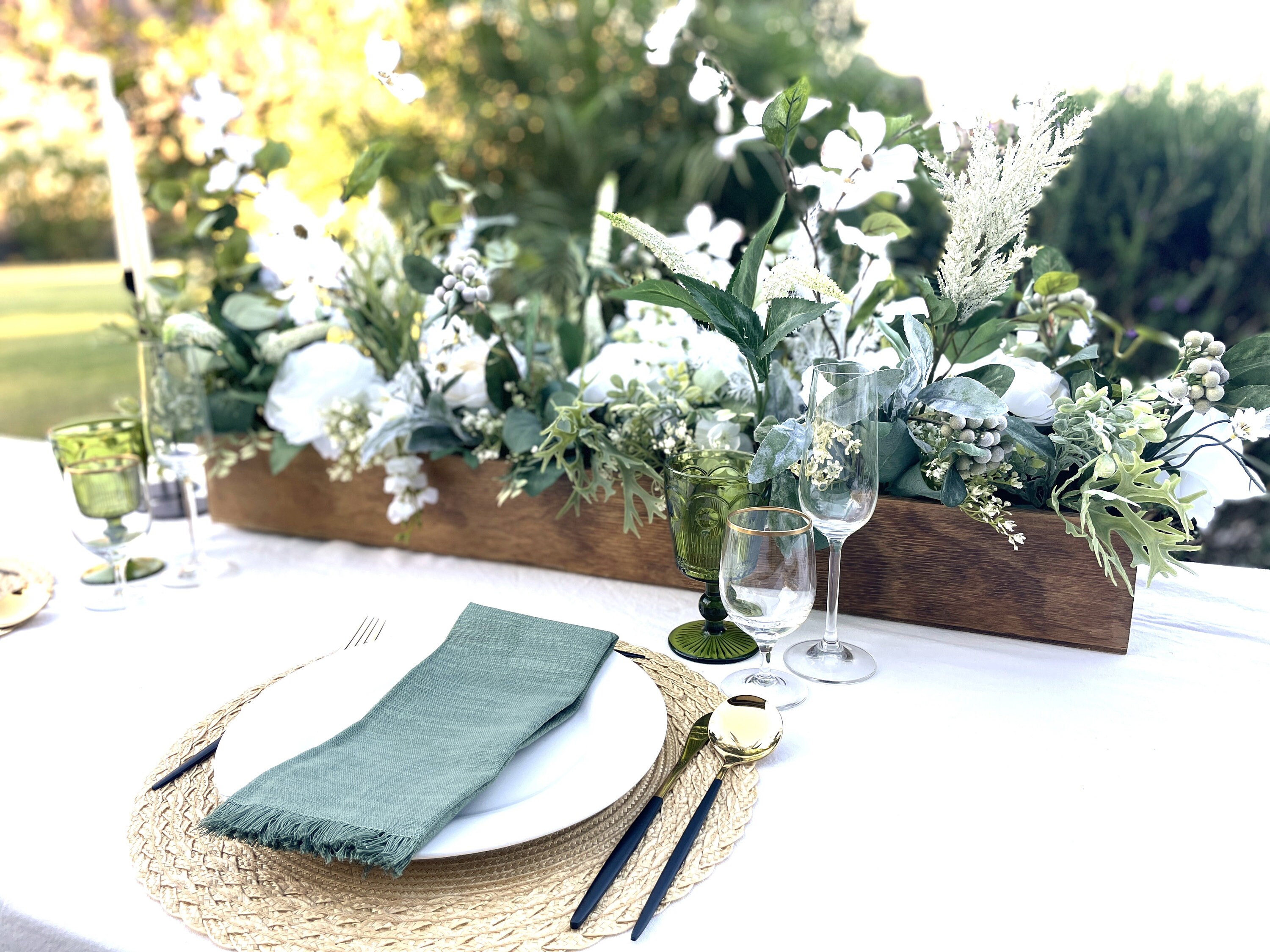 Greenery Wedding Centerpiece Table Decoration Flowers Eucalyptus - Etsy