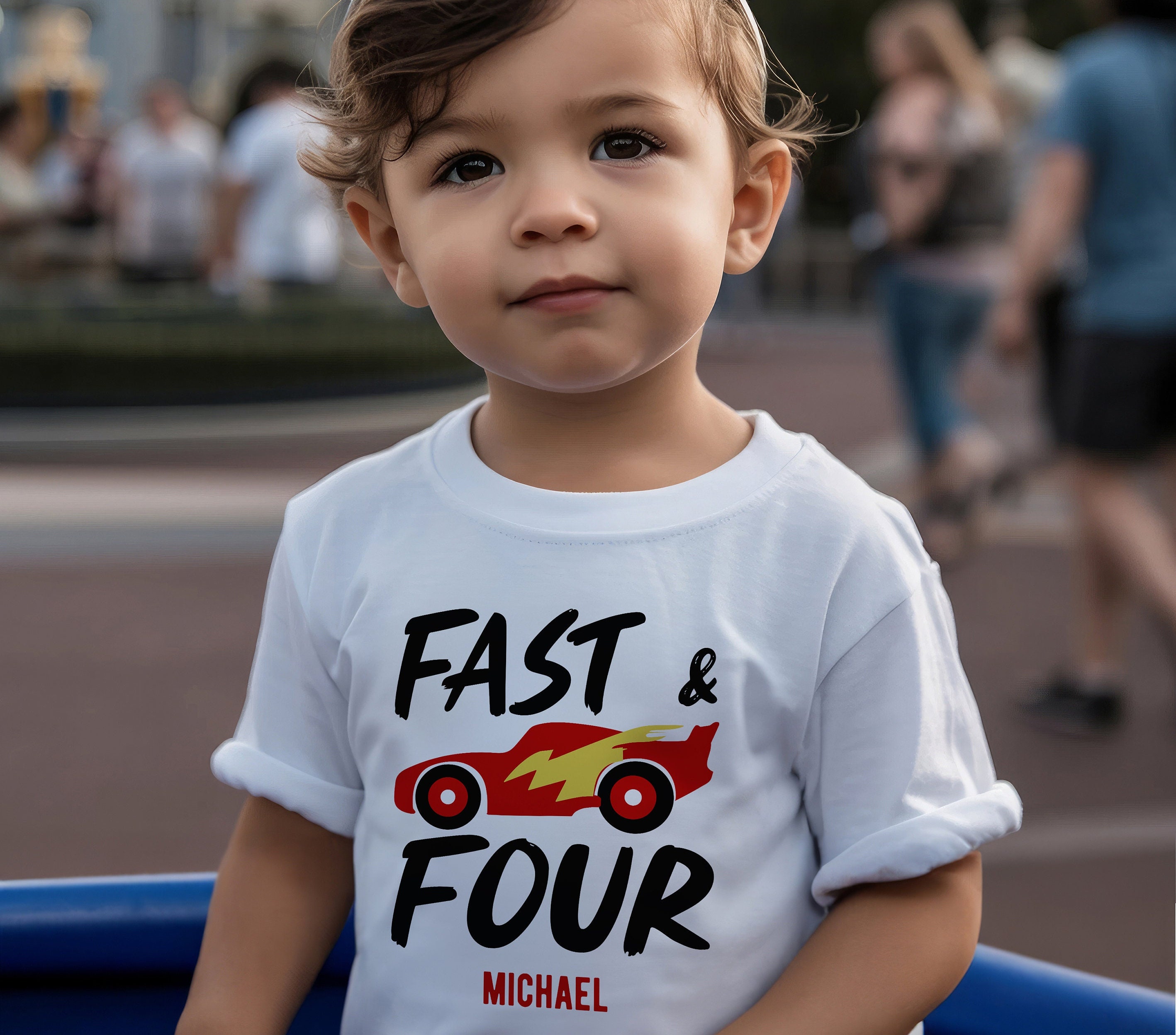 Custom Fast and Four Birthday Shirt Race Car Birthday Shirt - Etsy
