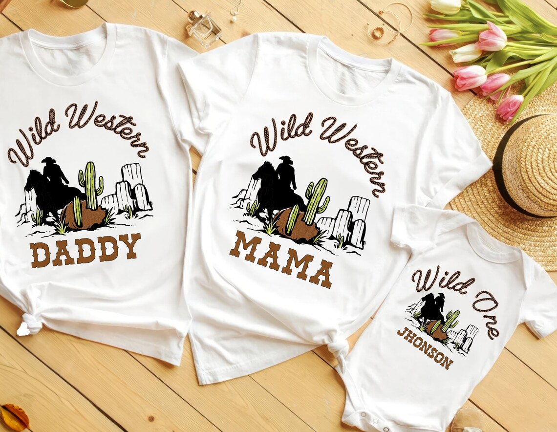 Matching Family Wild Western Shirts Family Western Wild Theme - Etsy