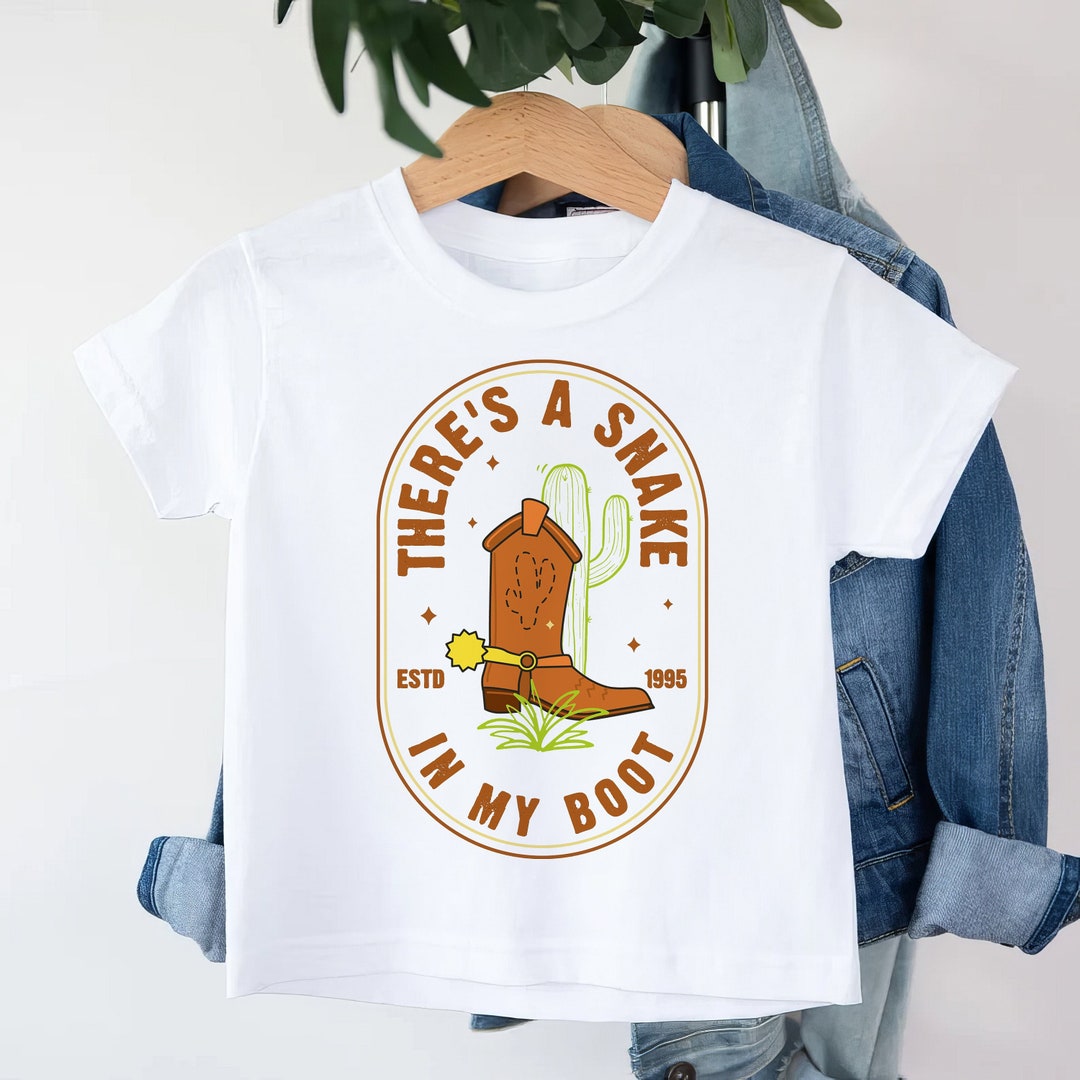 There's a Snake in My Boot Shirt, Vintage Boot Shirt, Western Wild ...