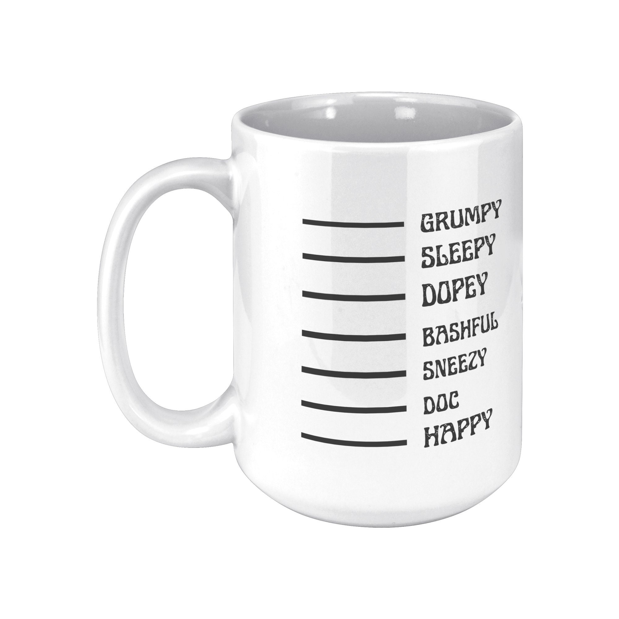 Seven Dwarfs Mood Mug Snow White & Seven Dwarfs Inspired Mug - Etsy