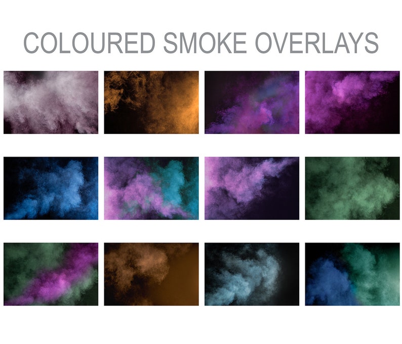 24 Smoke Overlays High Quality Smoke Overlays Coloured Smoke Overlays ...