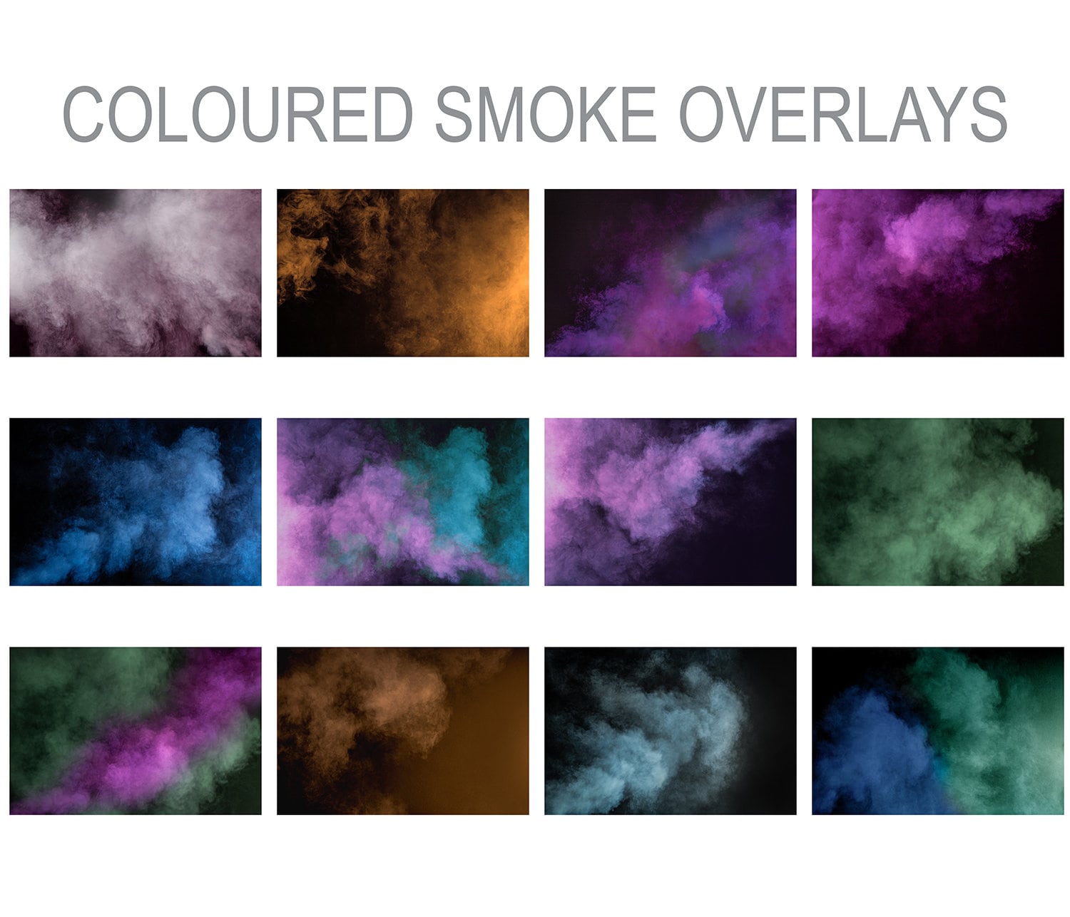 24 Smoke Overlays High Quality Smoke Overlays Coloured Smoke Overlays ...