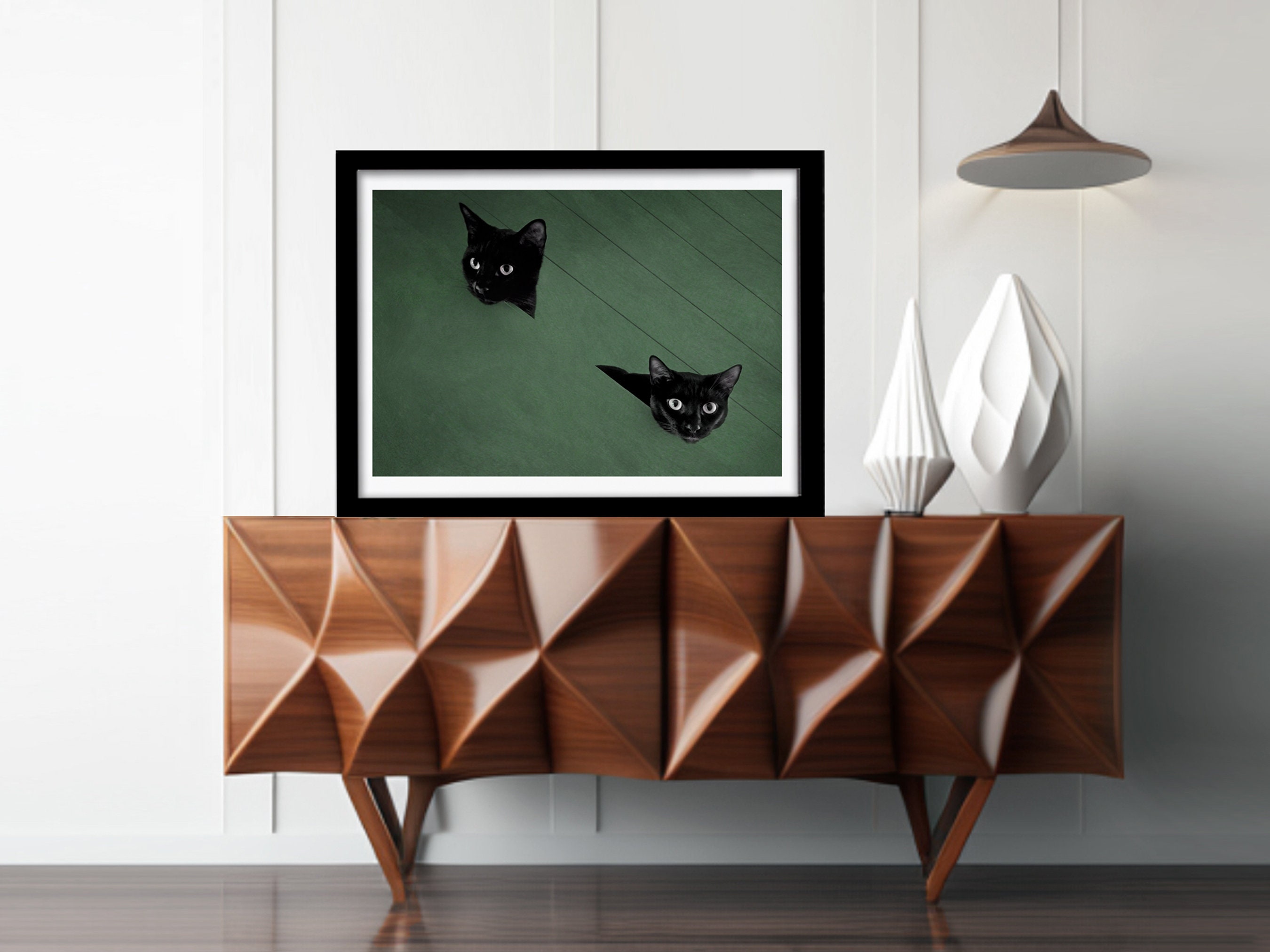 Black Cats Printable Art, Cats Printable Wall Art, Cat Lovers Home ...