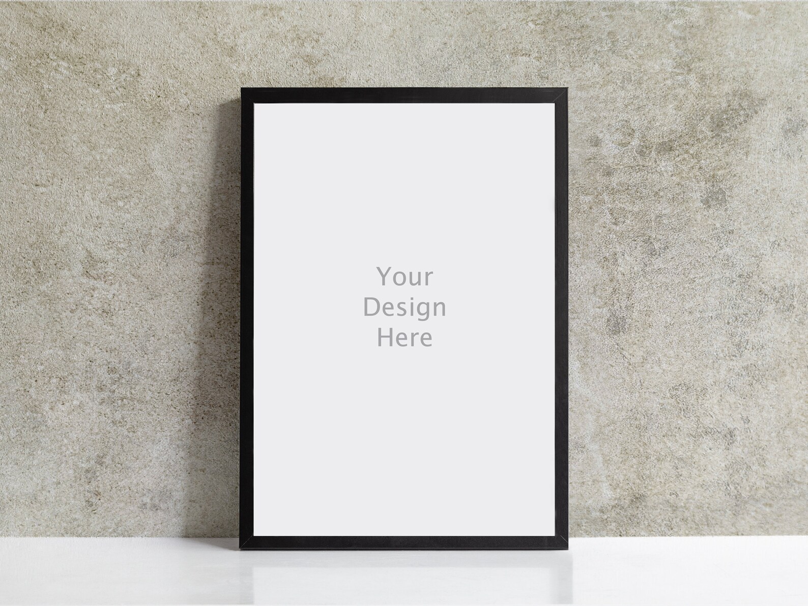 Black Frame Mockup, Stone Wall Mockup, Modern Mockup, Minimalist Mockup ...