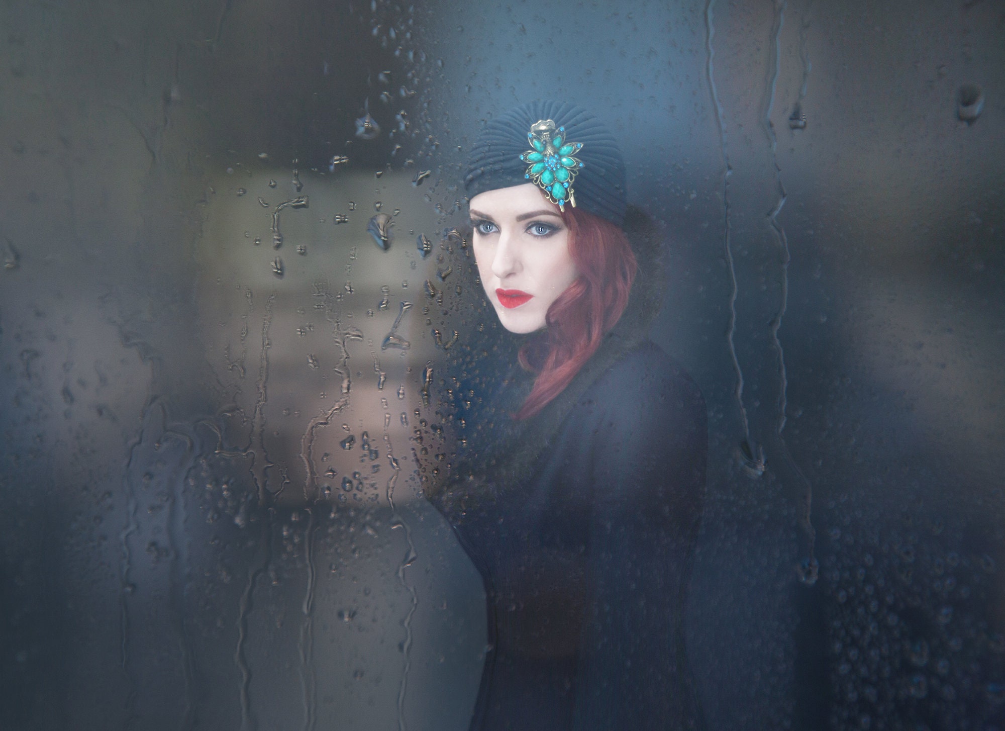 12 Cinematic Rain on Glass Overlays, Glass Overlays, Portrait Overlays ...