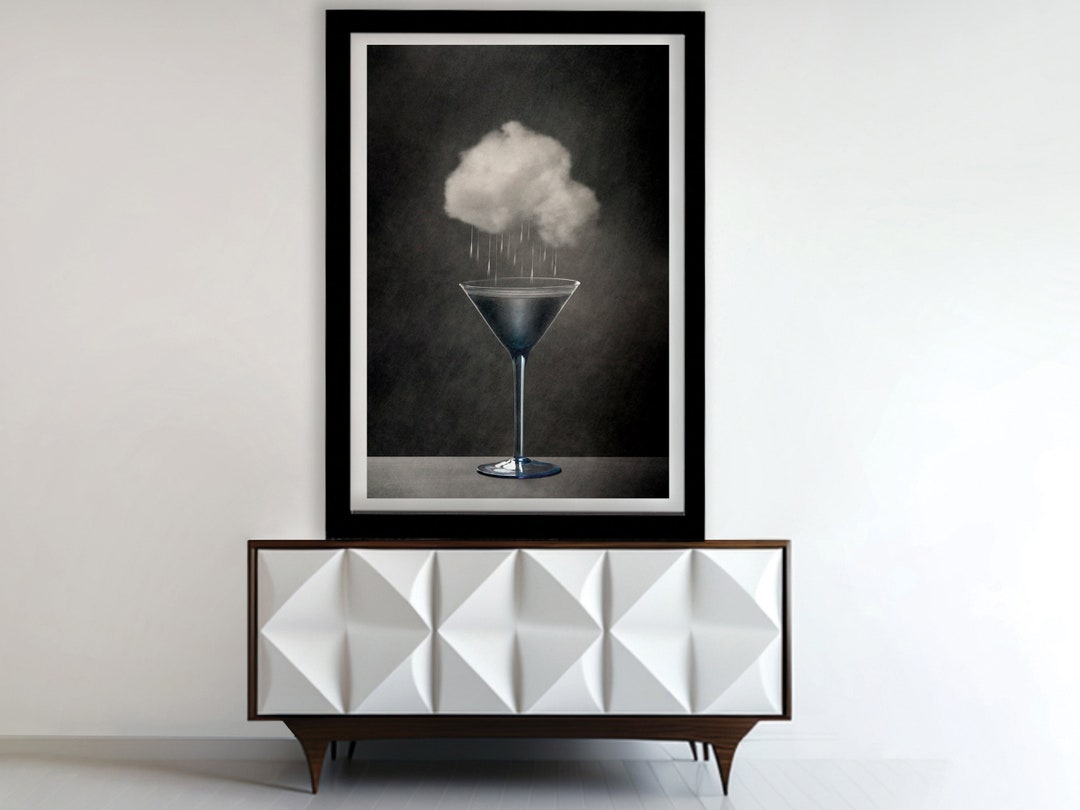 Martini Wall Art Printable, Cocktail Bar Decor Downloadable, Martini ...