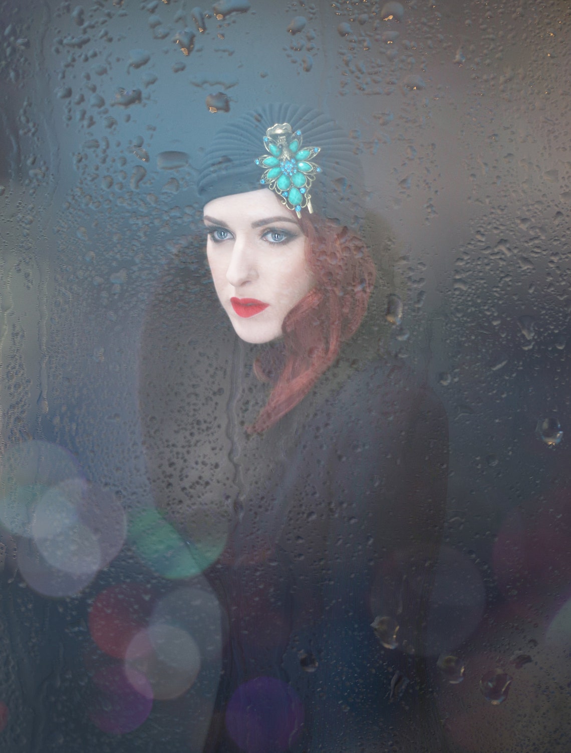 12 Cinematic Rain on Glass Overlays, Glass Overlays, Portrait Overlays ...