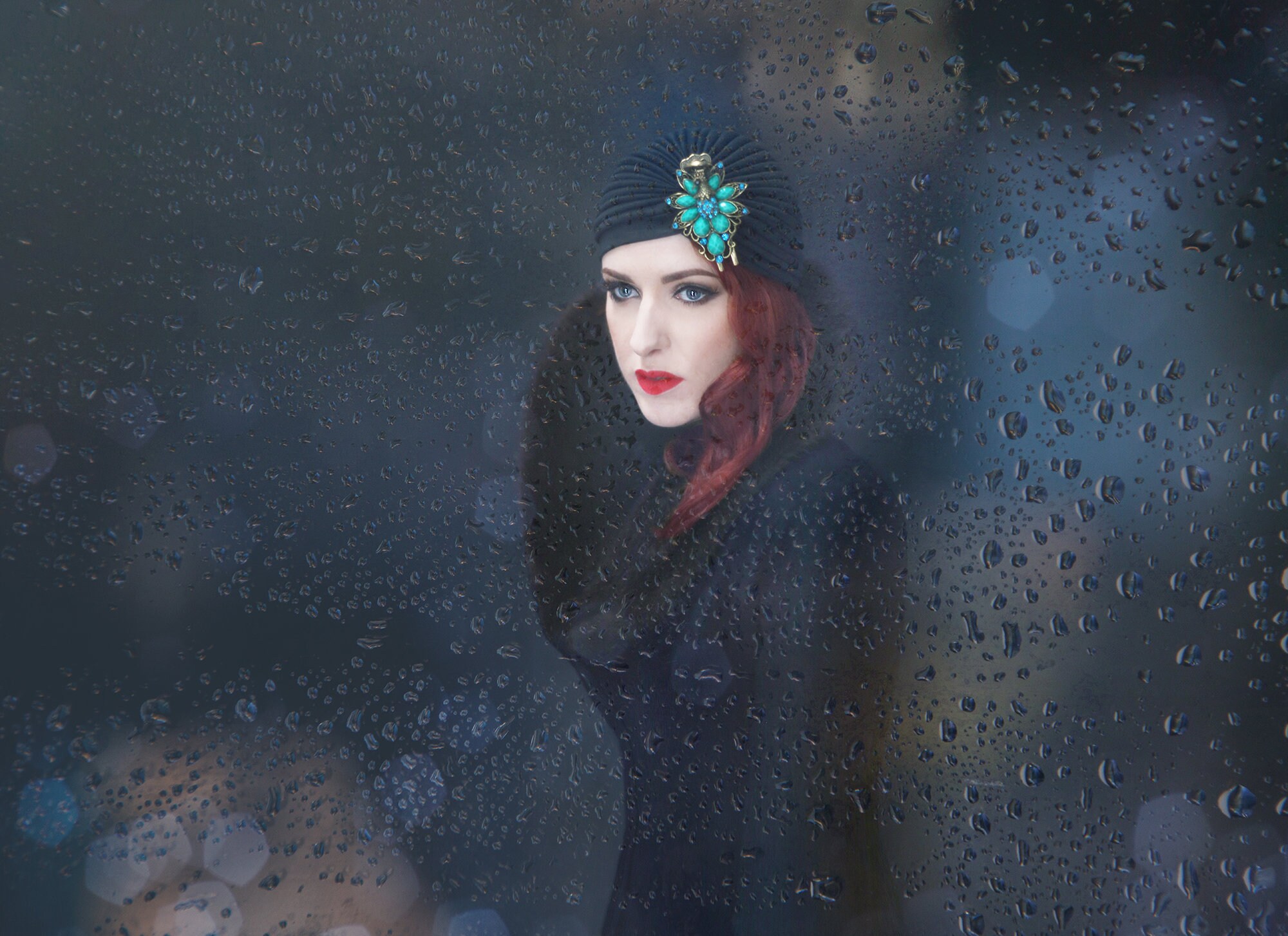 12 Cinematic Rain on Glass Overlays, Glass Overlays, Portrait Overlays ...