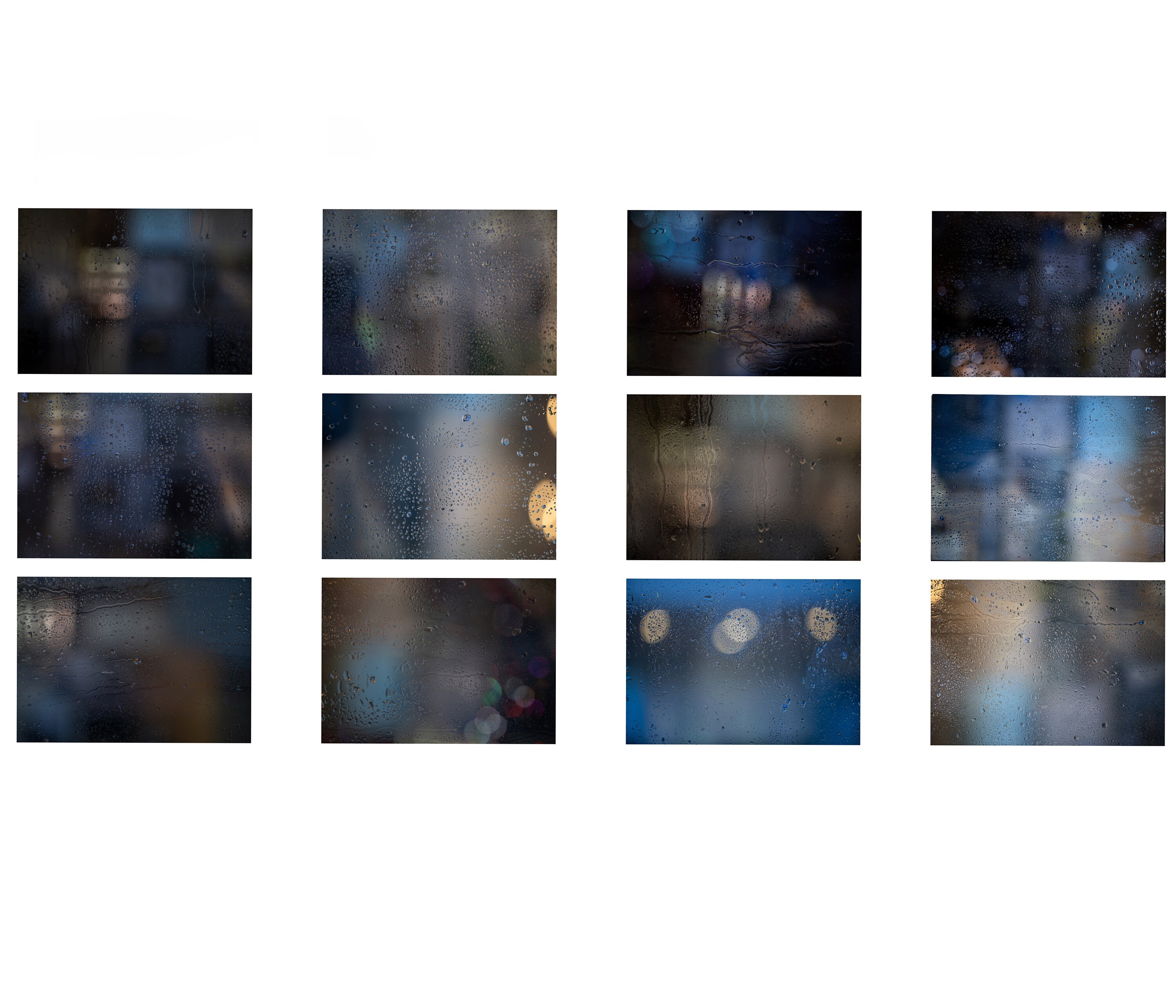 12 Cinematic Rain on Glass Overlays, Glass Overlays, Portrait Overlays ...