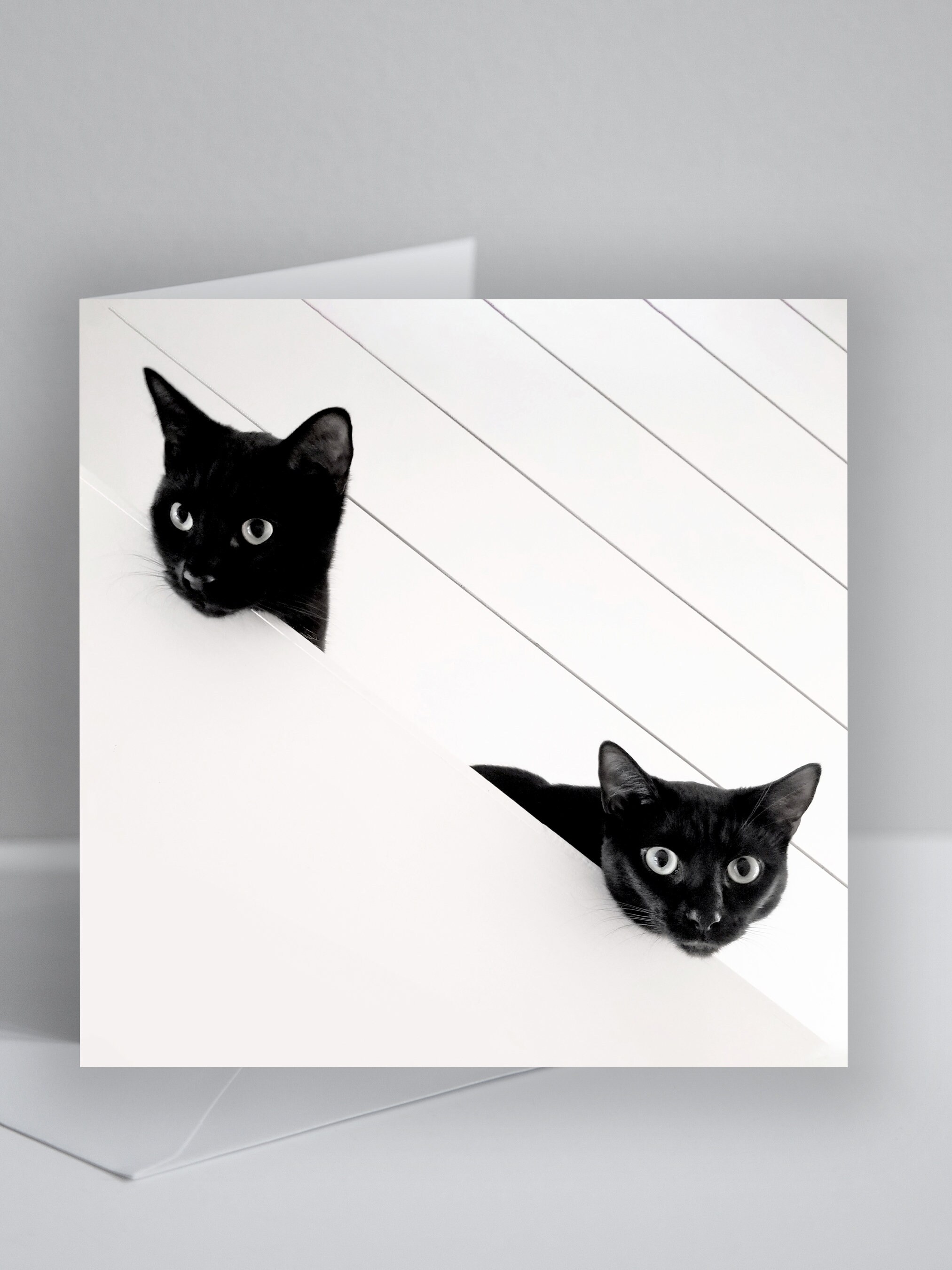 Black Cats Printable Card, Cards for Cat Lovers, Black Cats Printable ...