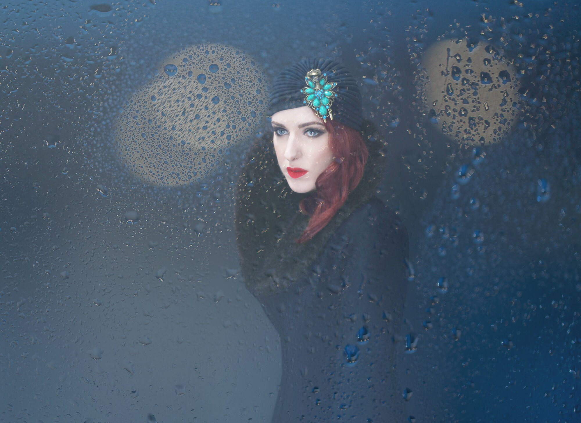 12 Cinematic Rain on Glass Overlays, Glass Overlays, Portrait Overlays ...