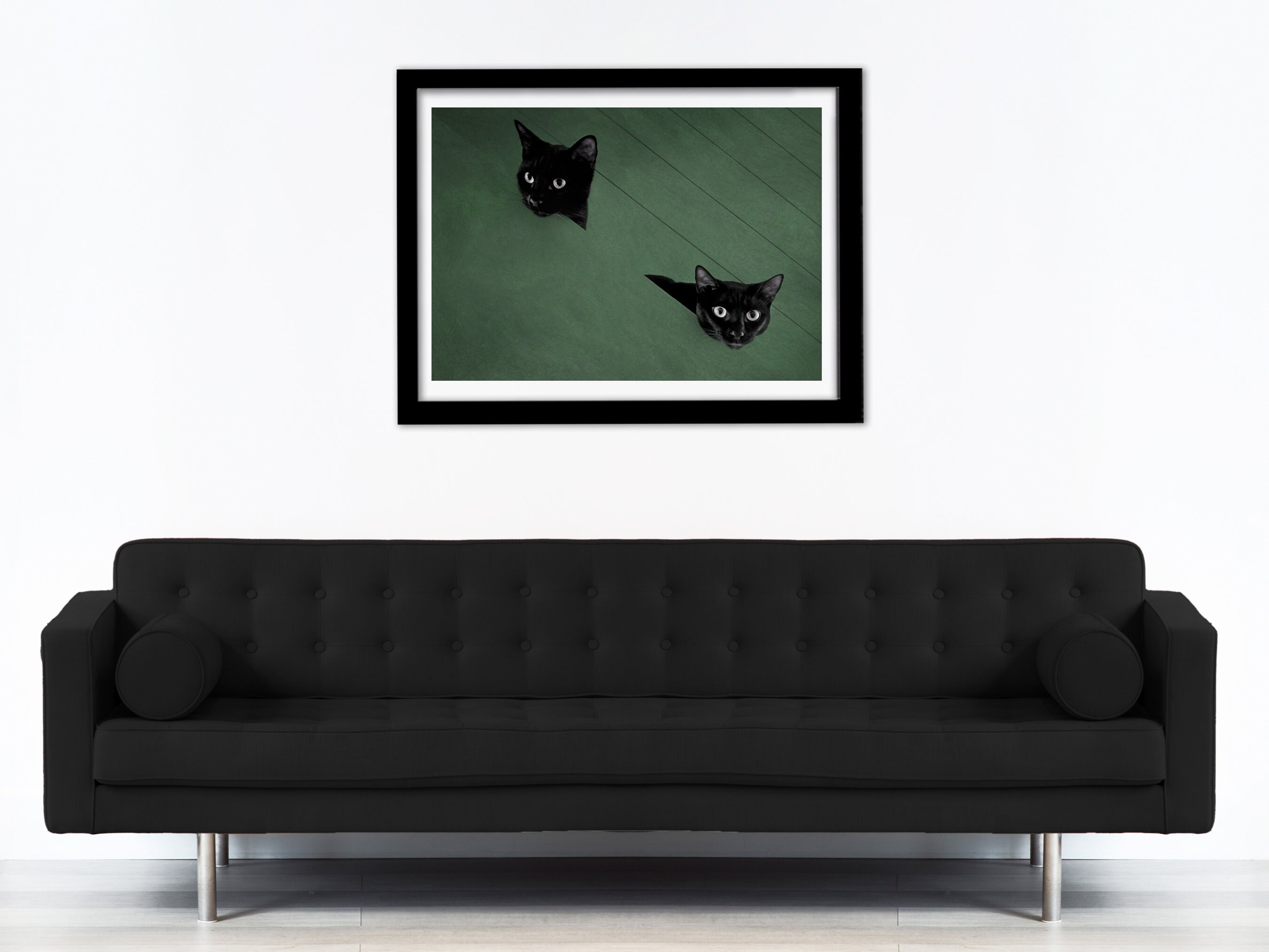 Black Cats Printable Art, Cats Printable Wall Art, Cat Lovers Home ...