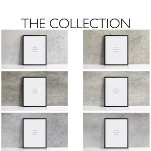 Black Frame Mockup, Stone Wall Mockup, Modern Mockup, Minimalist Mockup ...
