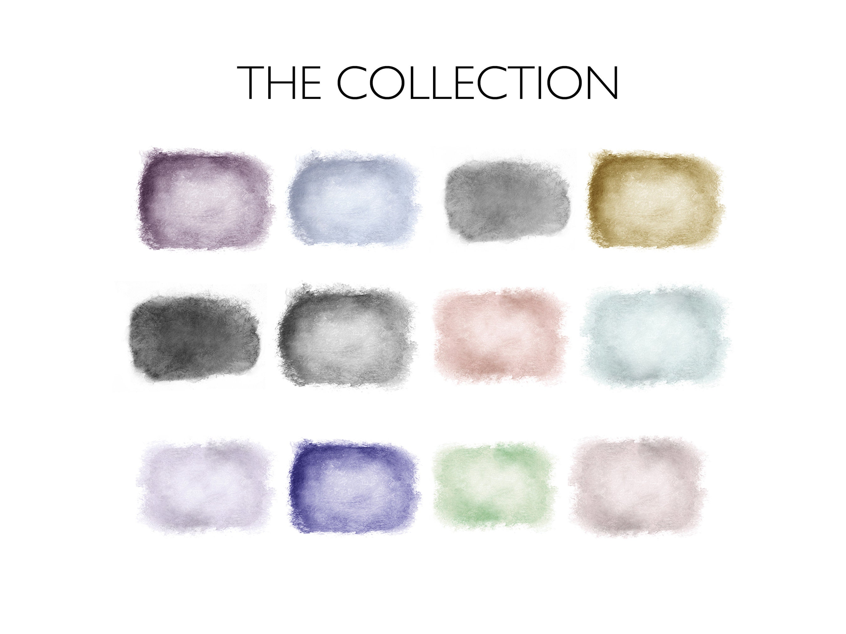 Vintage Painterly Overlays, Water Colour Overlays, Paint Overlays ...