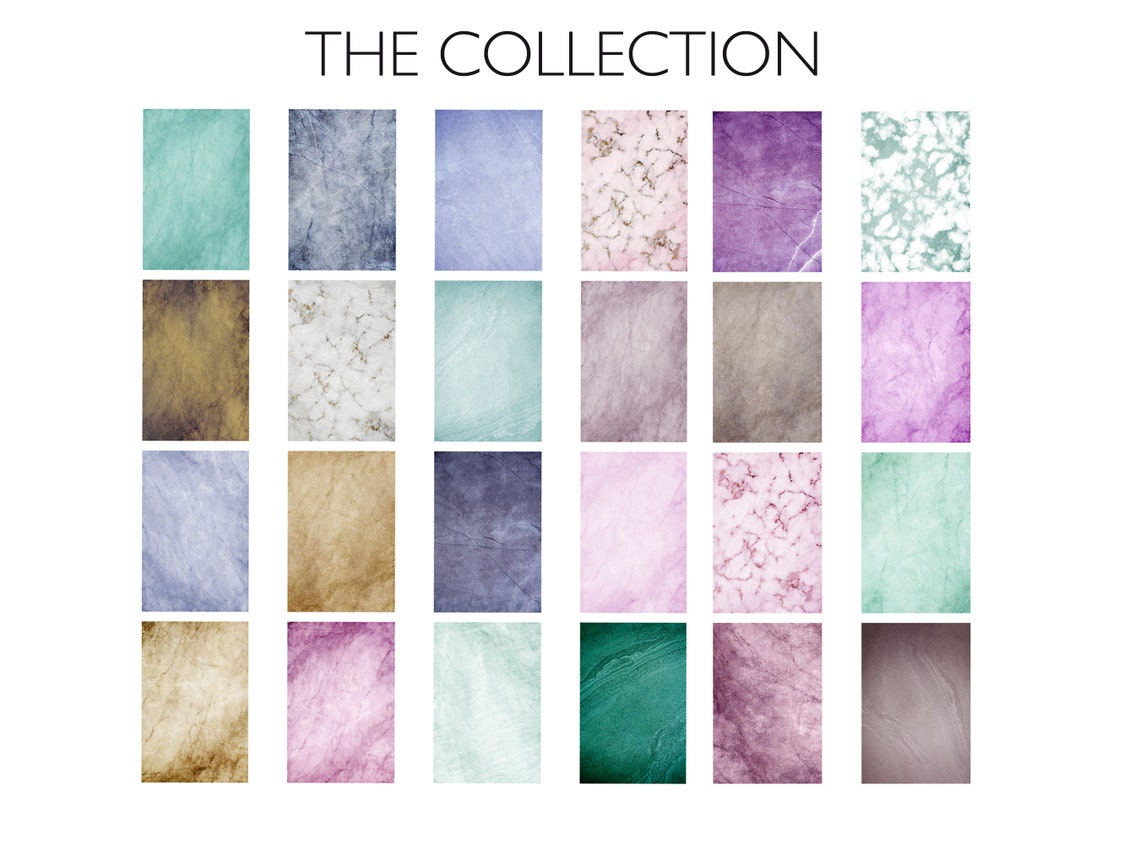 24 Marble Overlays, Coloured Marble Overlay, Digital Backgrounds ...