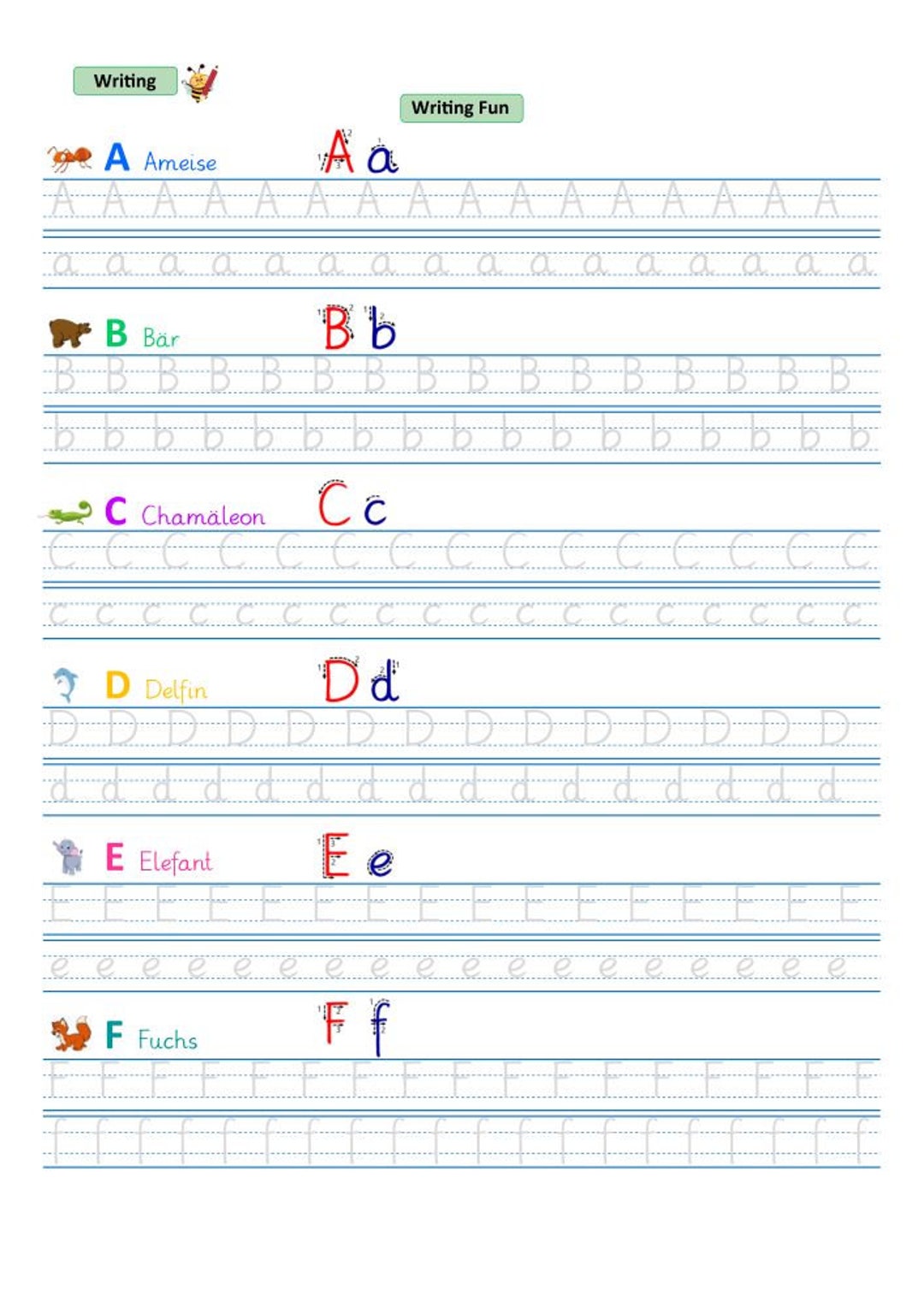 Learning Letters for Preschool Children, Letters A Z, Magic Book ...