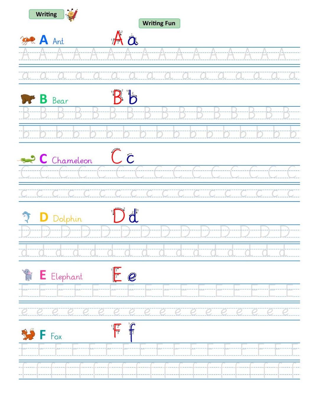 Learning Letters for Preschoolers, Letters a - Z, Magic Book, Writing ...