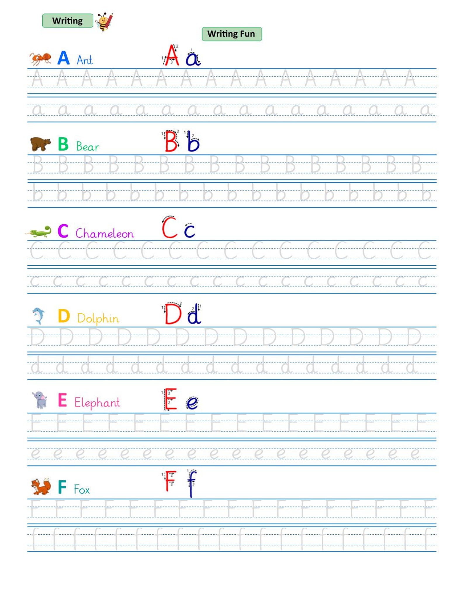Learning Letters for Preschoolers, Letters a - Z, Magic Book, Writing ...