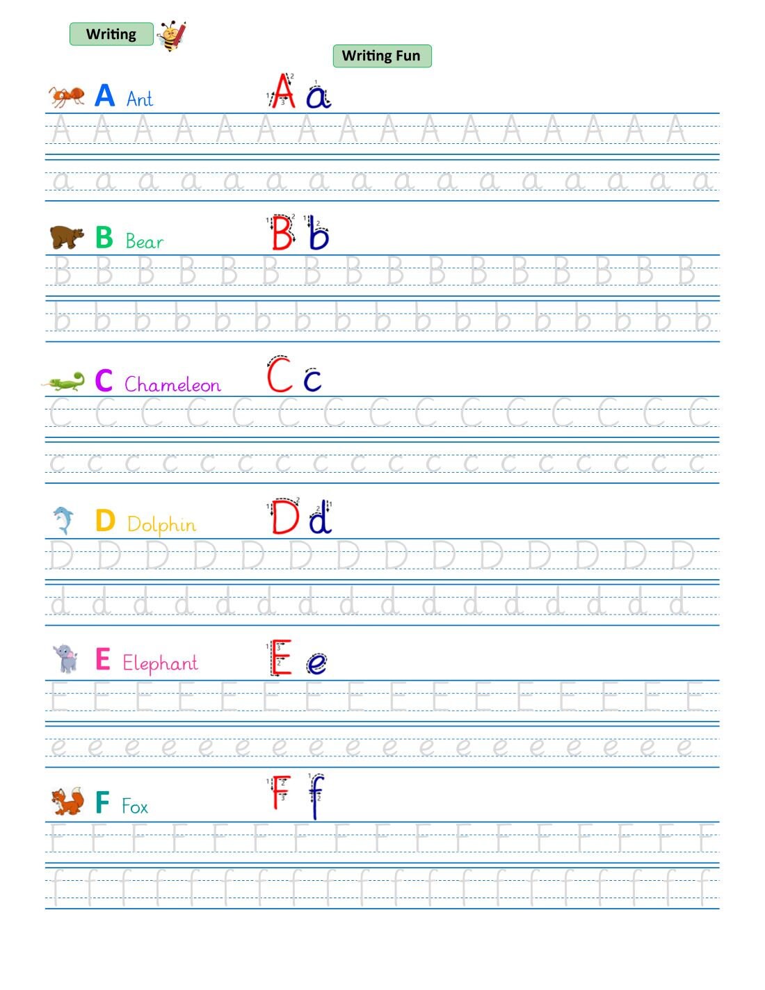 Learning Letters for Preschoolers, Letters a - Z, Magic Book, Writing ...