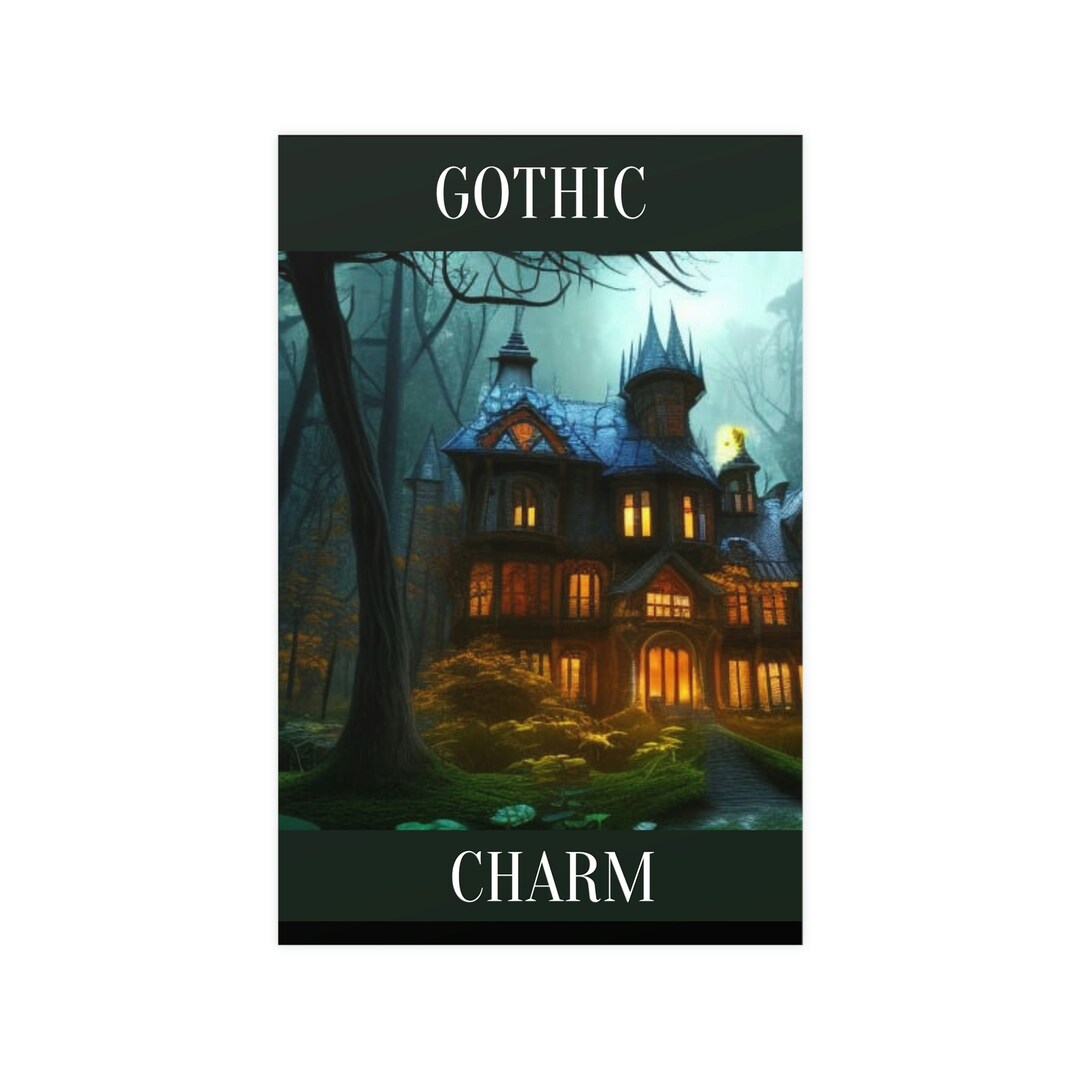 Gothic Charm Matte Poster Gothic Poster Spooky Poster Alternative Wall ...