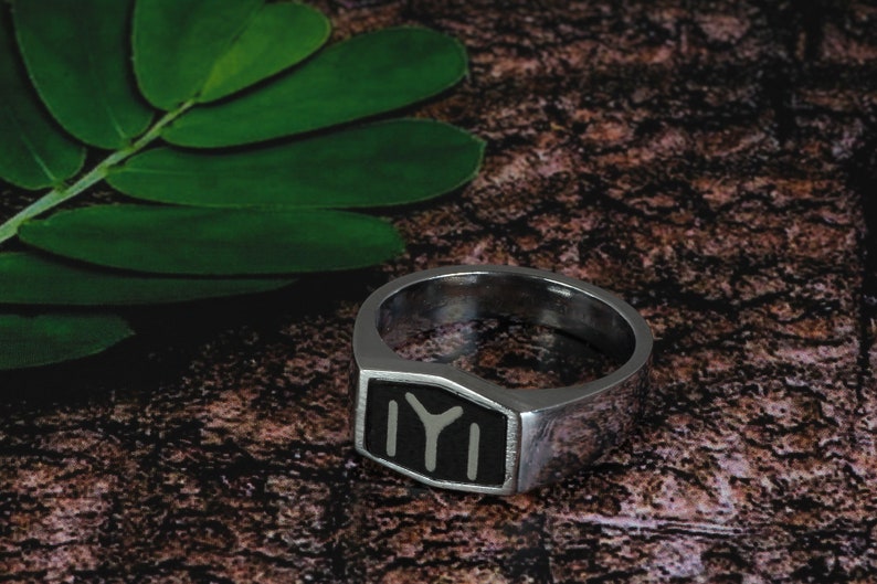 Kayi Tribe Derilus Ertugrul Symbol IYI, Men Handmade Ring, Ottoman ...
