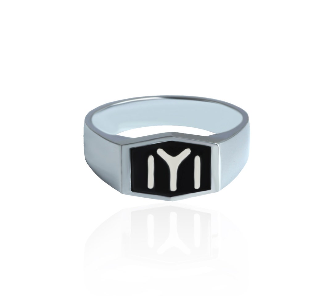 Kayi Tribe Derilus Ertugrul Symbol IYI, Men Handmade Ring, Ottoman ...
